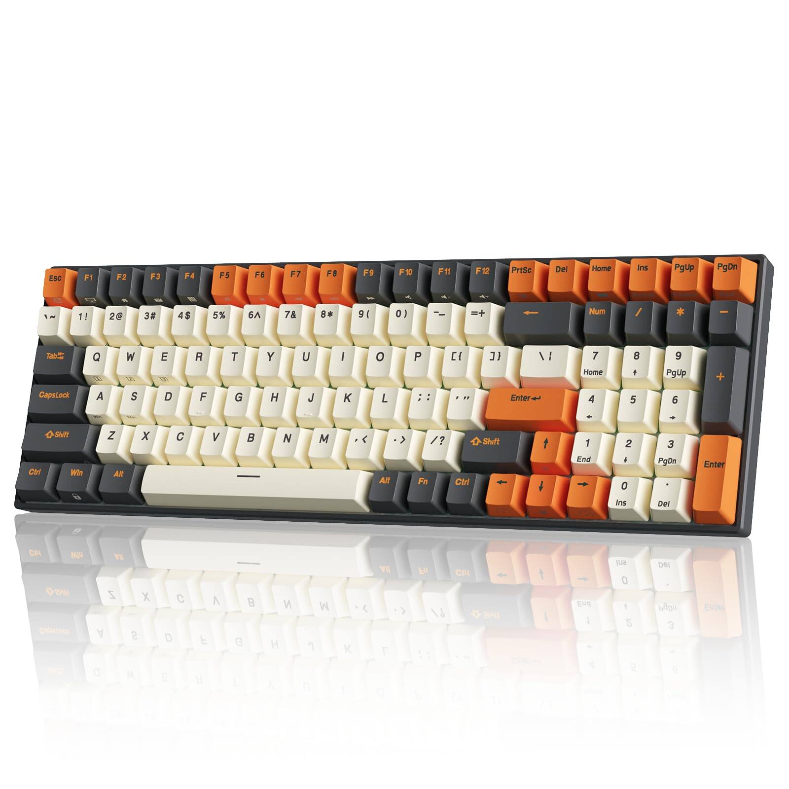 Live At Space Rk100 Wireless Mechanical Rgb Backlit Bluetooth5.1//wired ...