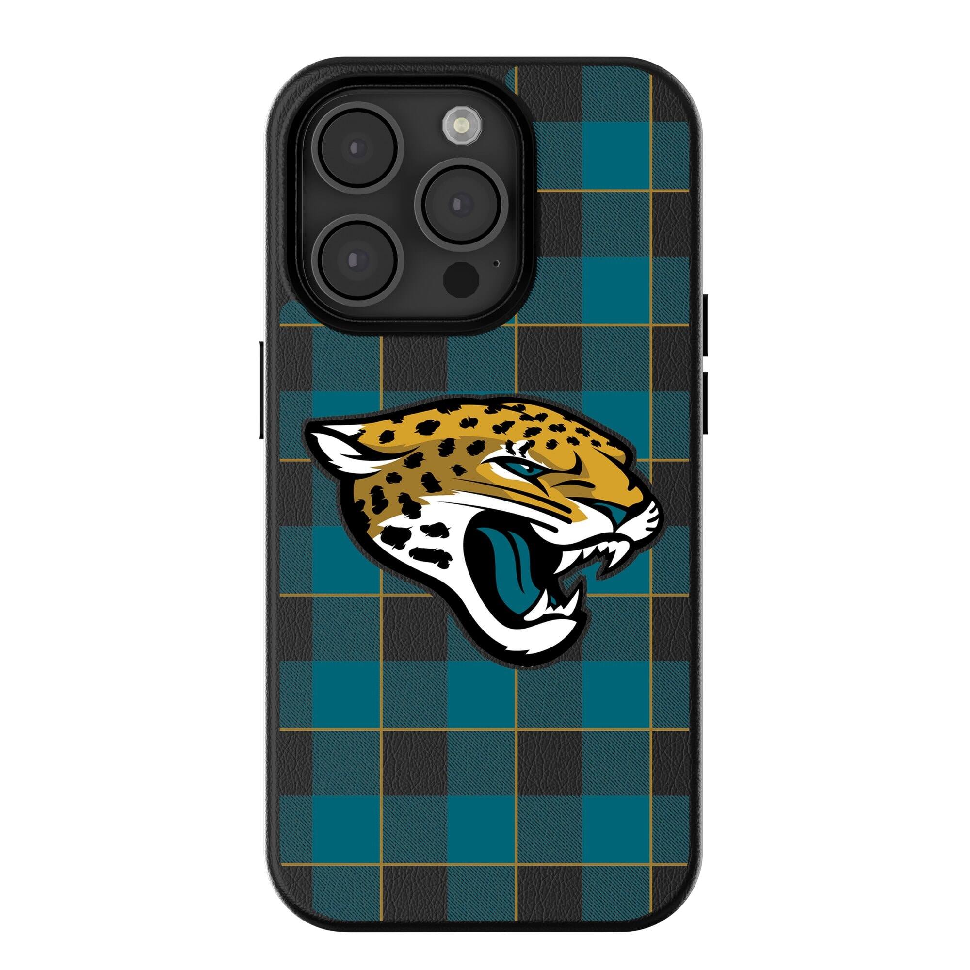Keyscaper NFL Jacksonville Jaguars Plaid Magnetic Bump iPhone Case 14 ...
