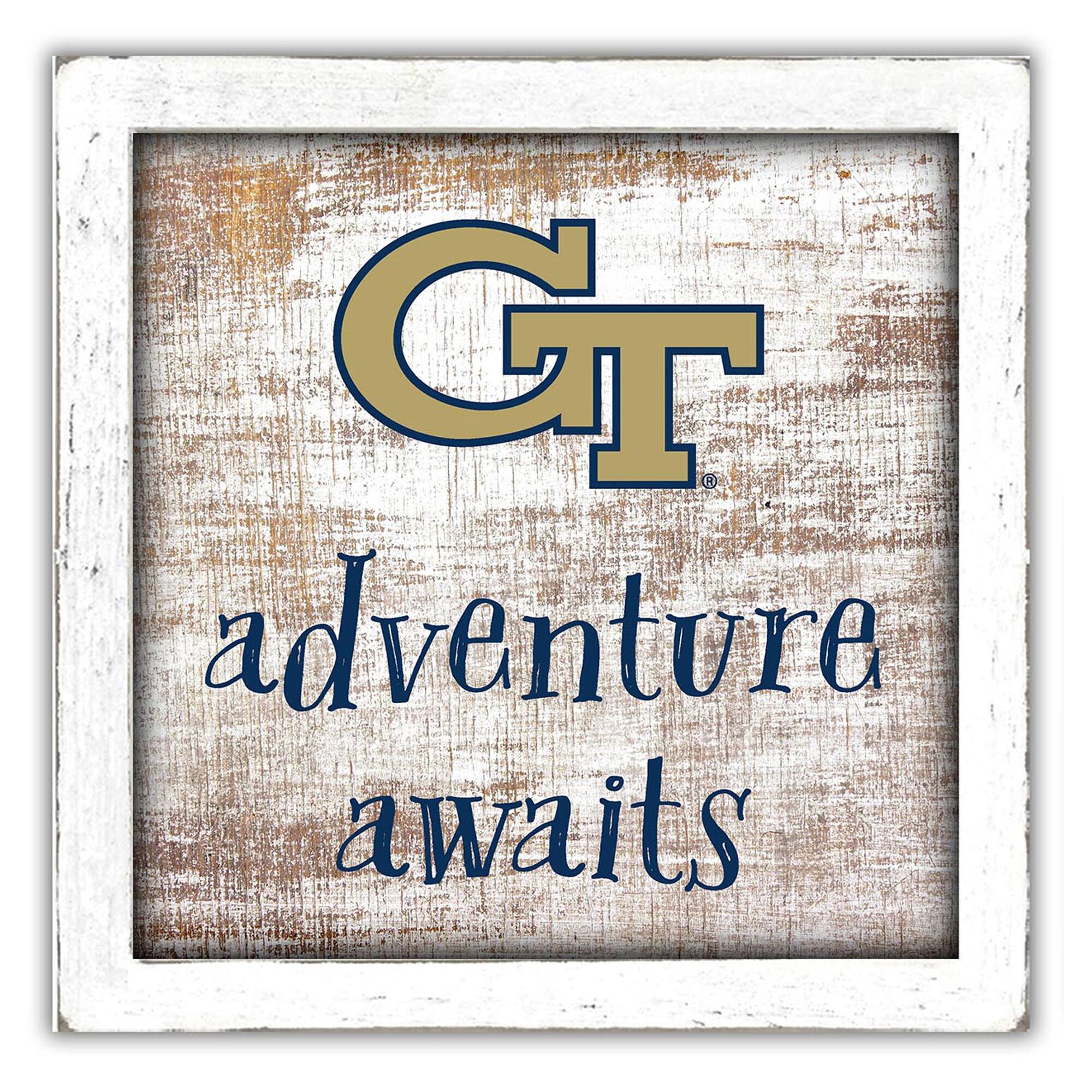 Fan Creations Georgia Tech Yellow Jackets 14'' x 13'' Adventure Awaits ...