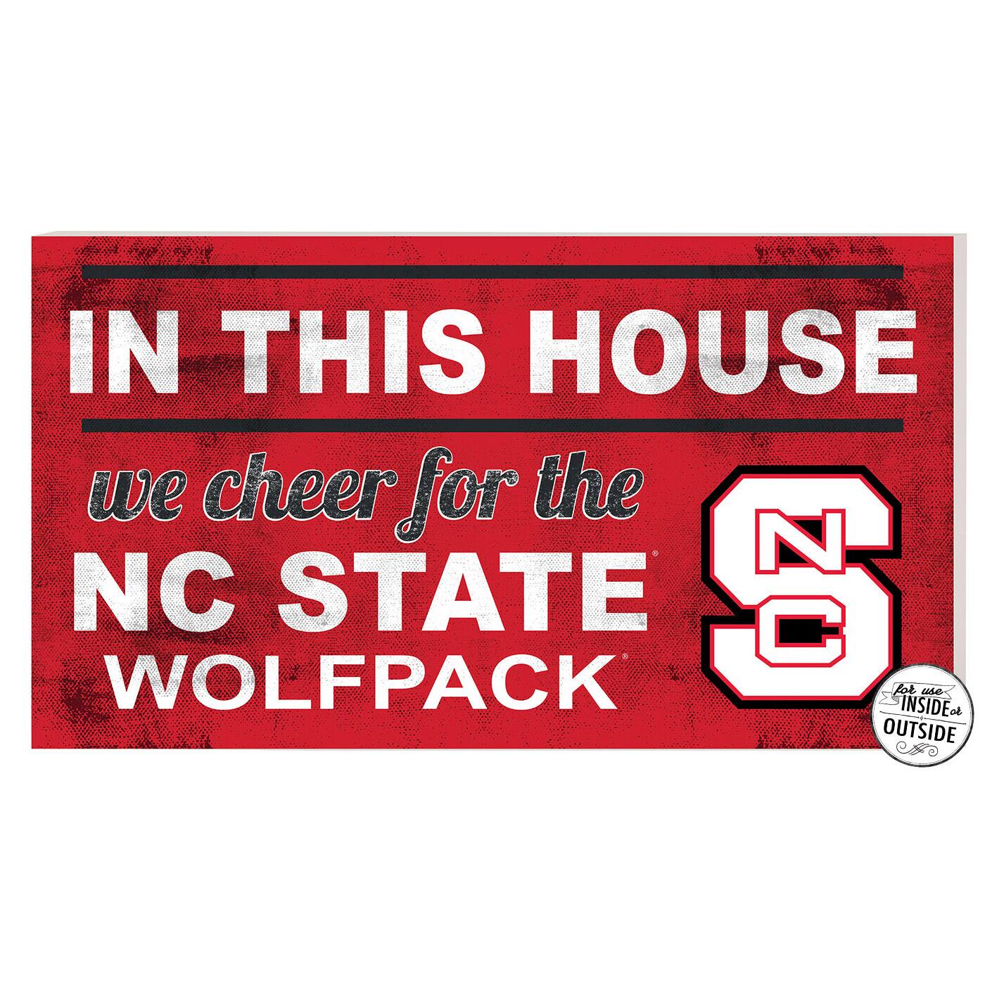 Jardine NC State Wolfpack 11'' x 20'' Indoor/Outdoor In This House Sign ...