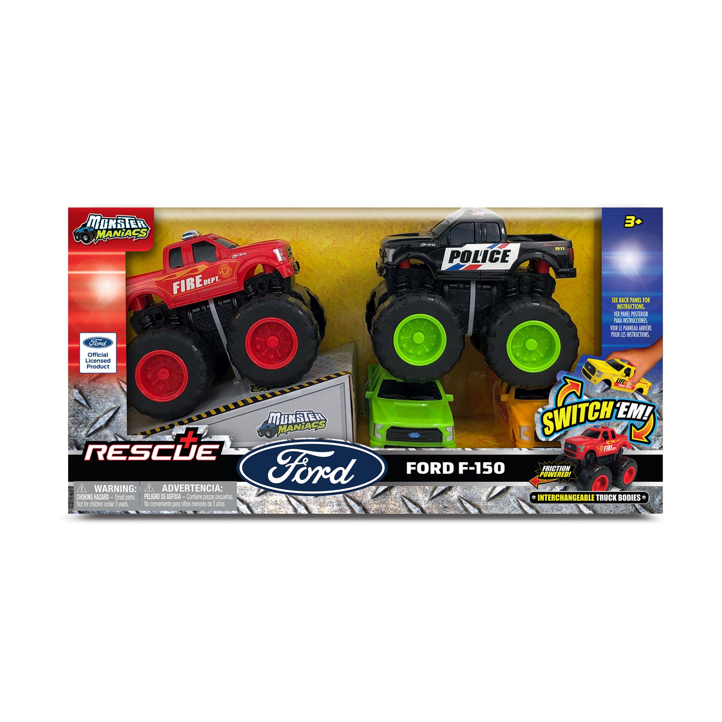 Jam'n Products Ford F 150 Friction Switch'Em Rescue Toy Vehicle Gift ...