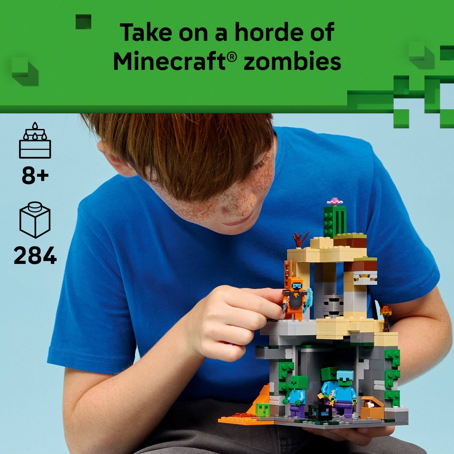 LEGO Minecraft Zombie Dungeon Building Toy 21587 6585527 - Best Buy