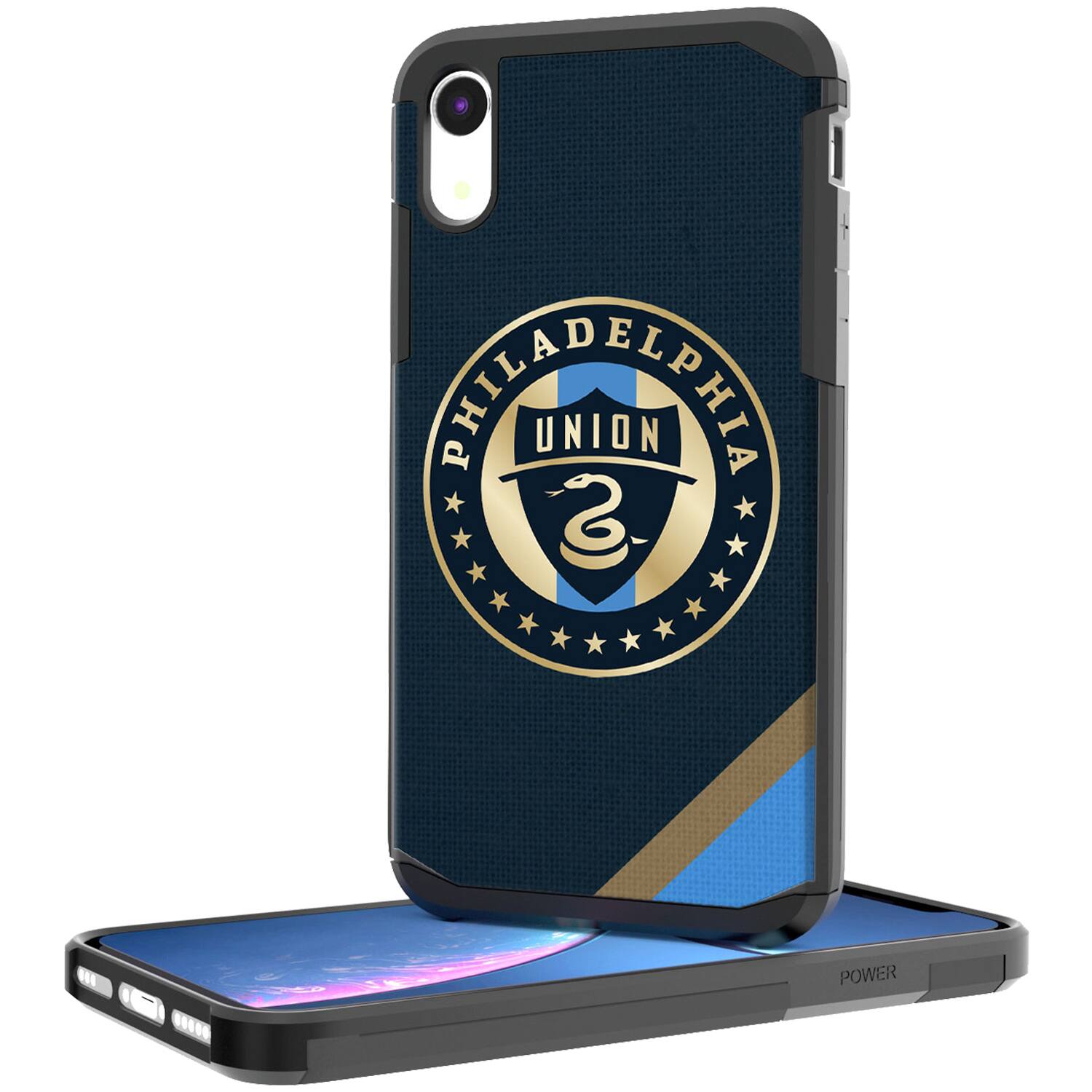 Keyscaper MLS Philadelphia Union Diagonal Stripe Rugged iPhone XR Case ...
