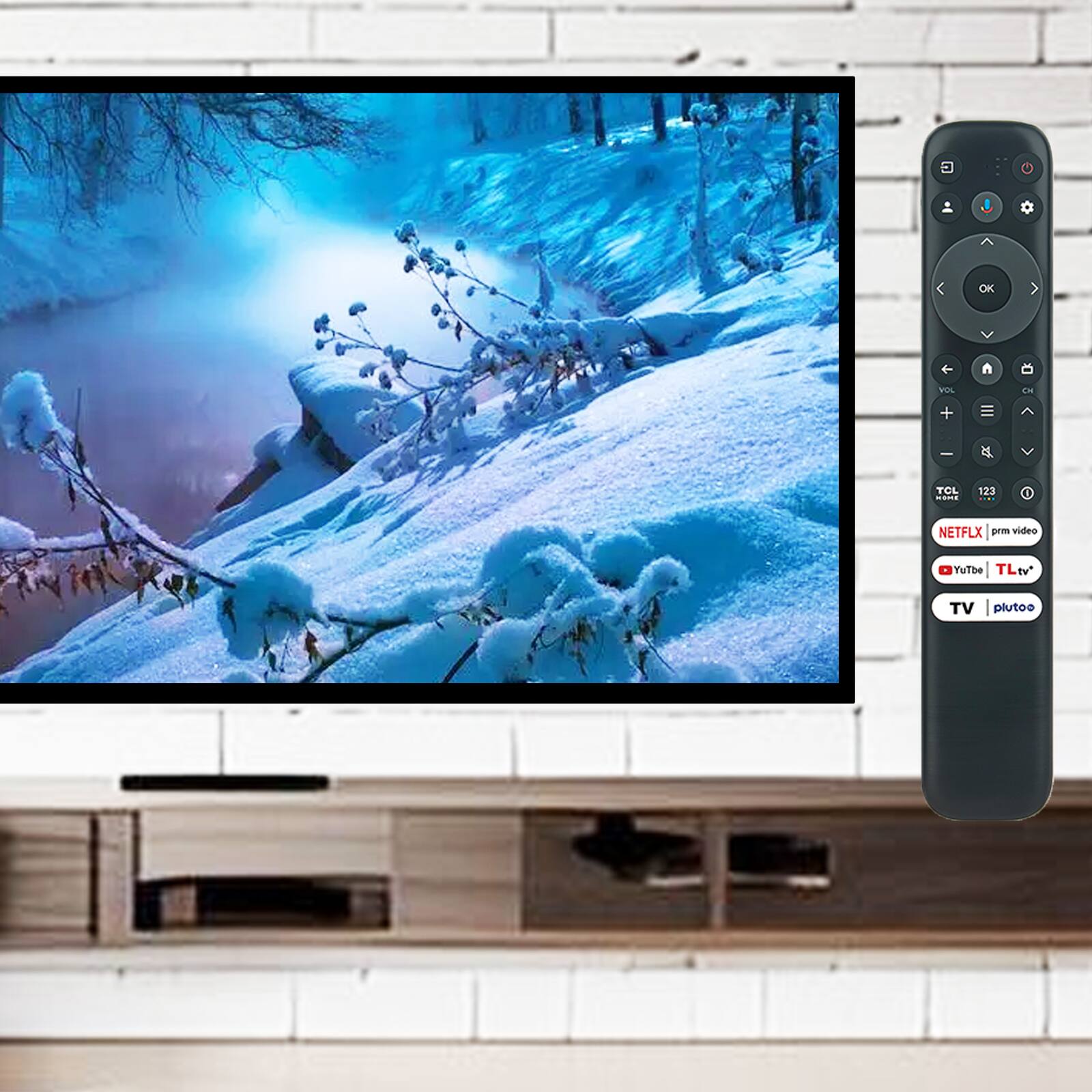 VINABTY New RC813 FMBG Voice Replaced Remote Control Fits for TCL TV ...