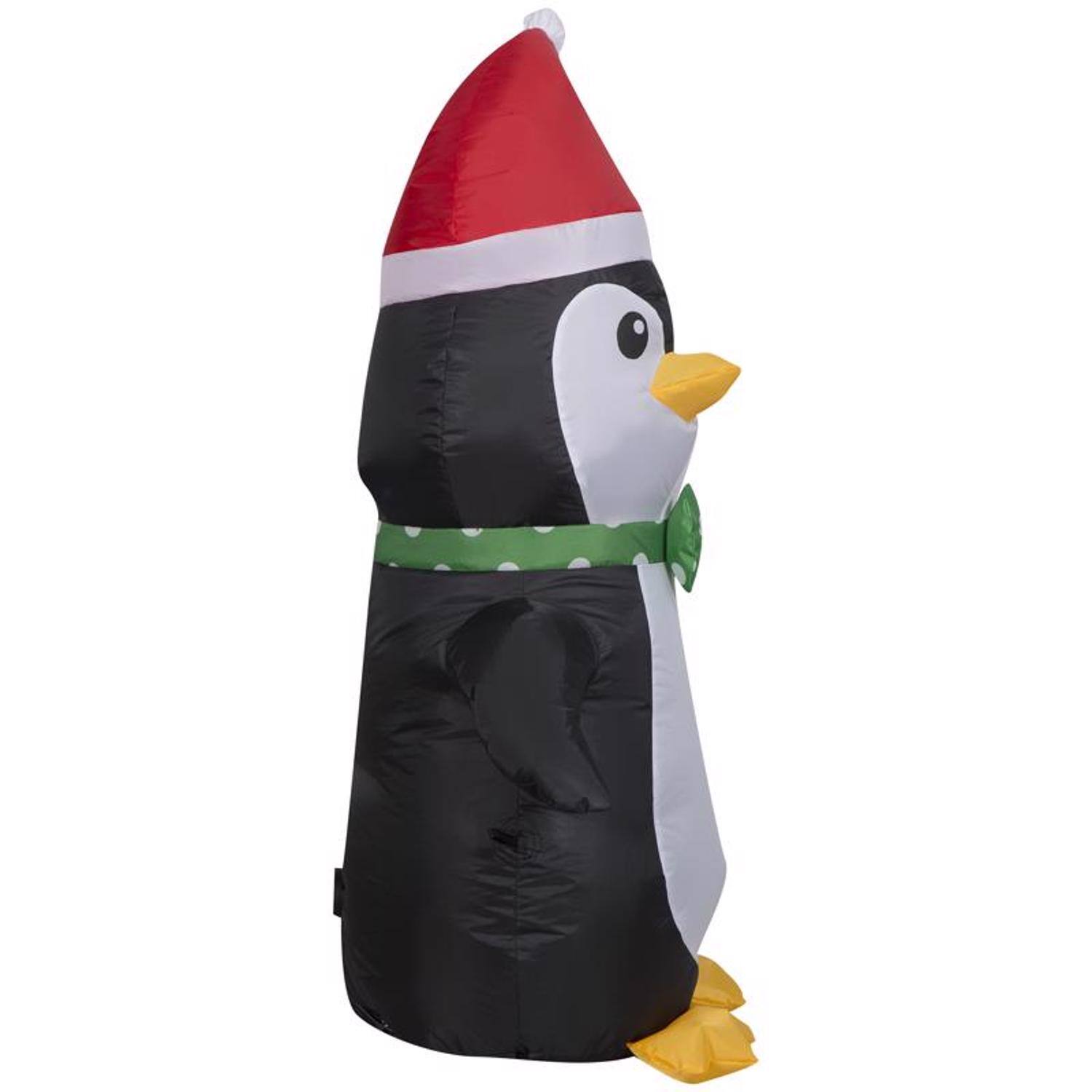 Gemmy Airblown Christmas Inflatable Penguin with Santa Hat 42 in ...