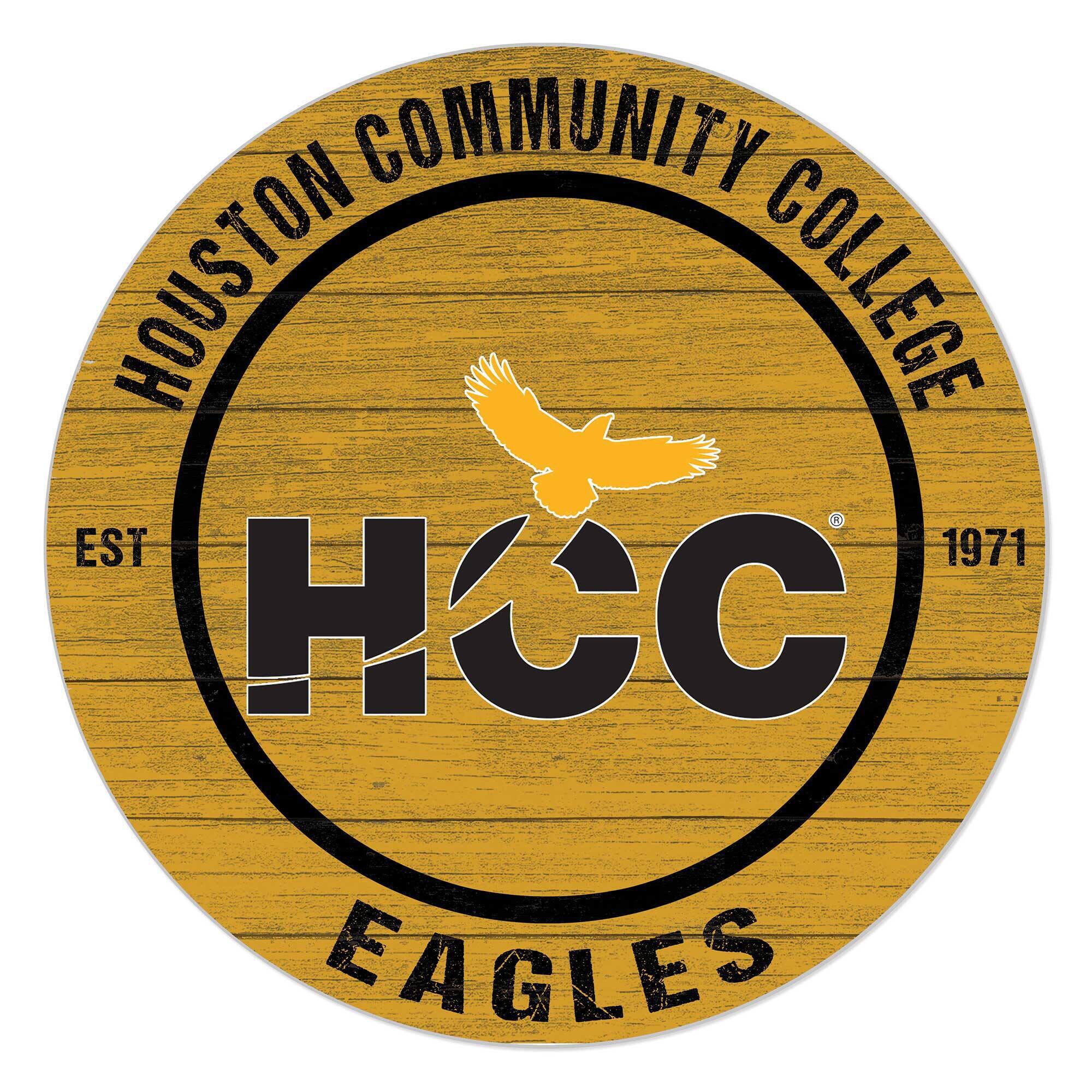 Jardine Houston Community College 20'' x 20'' Indoor/Outdoor Team Color ...