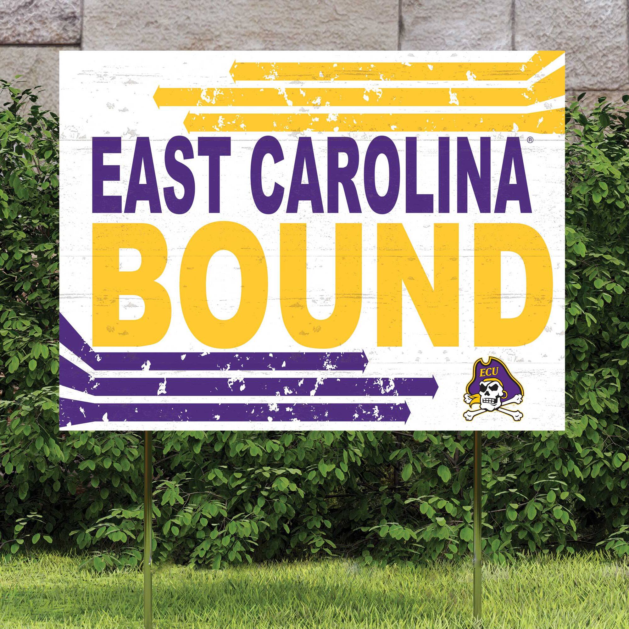 Jardine ECU Pirates 18'' x 24'' Bound Yard Sign White 4966014 - Best Buy