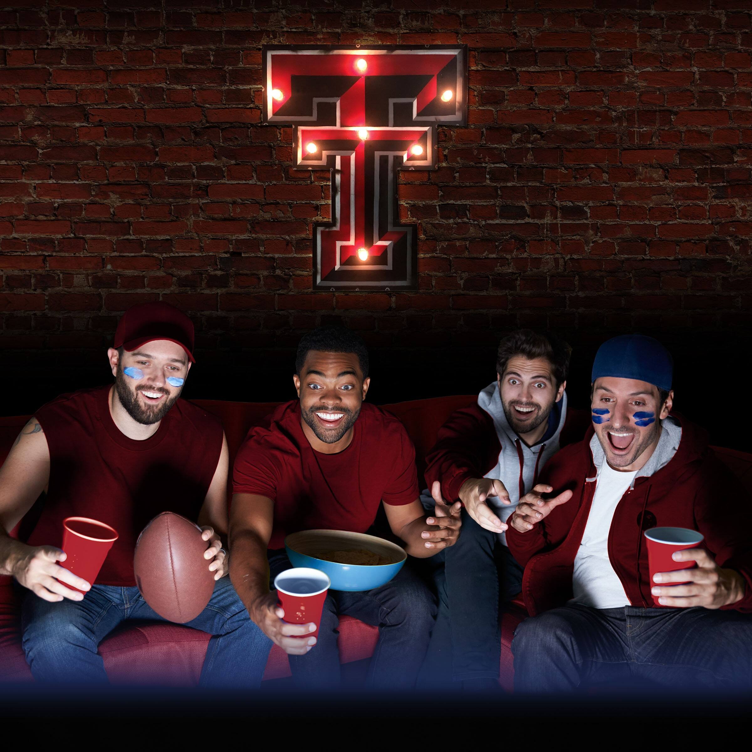 Imperial Texas Tech Red Raiders Logo Lighted Recycled Metal Sign ...