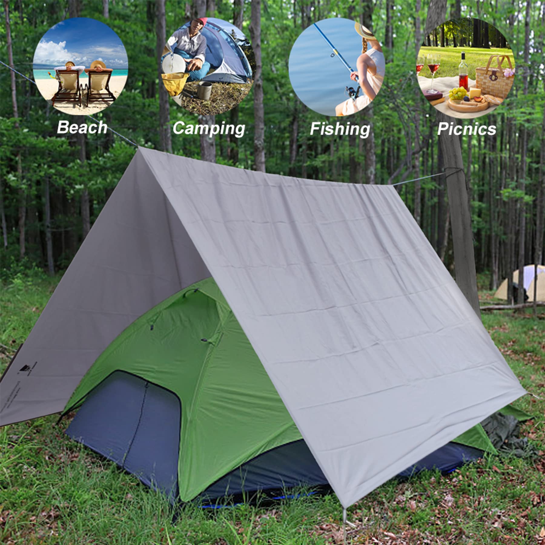 Reds Spade Portable Waterproof Tent Footprints Lightweight Camping ...