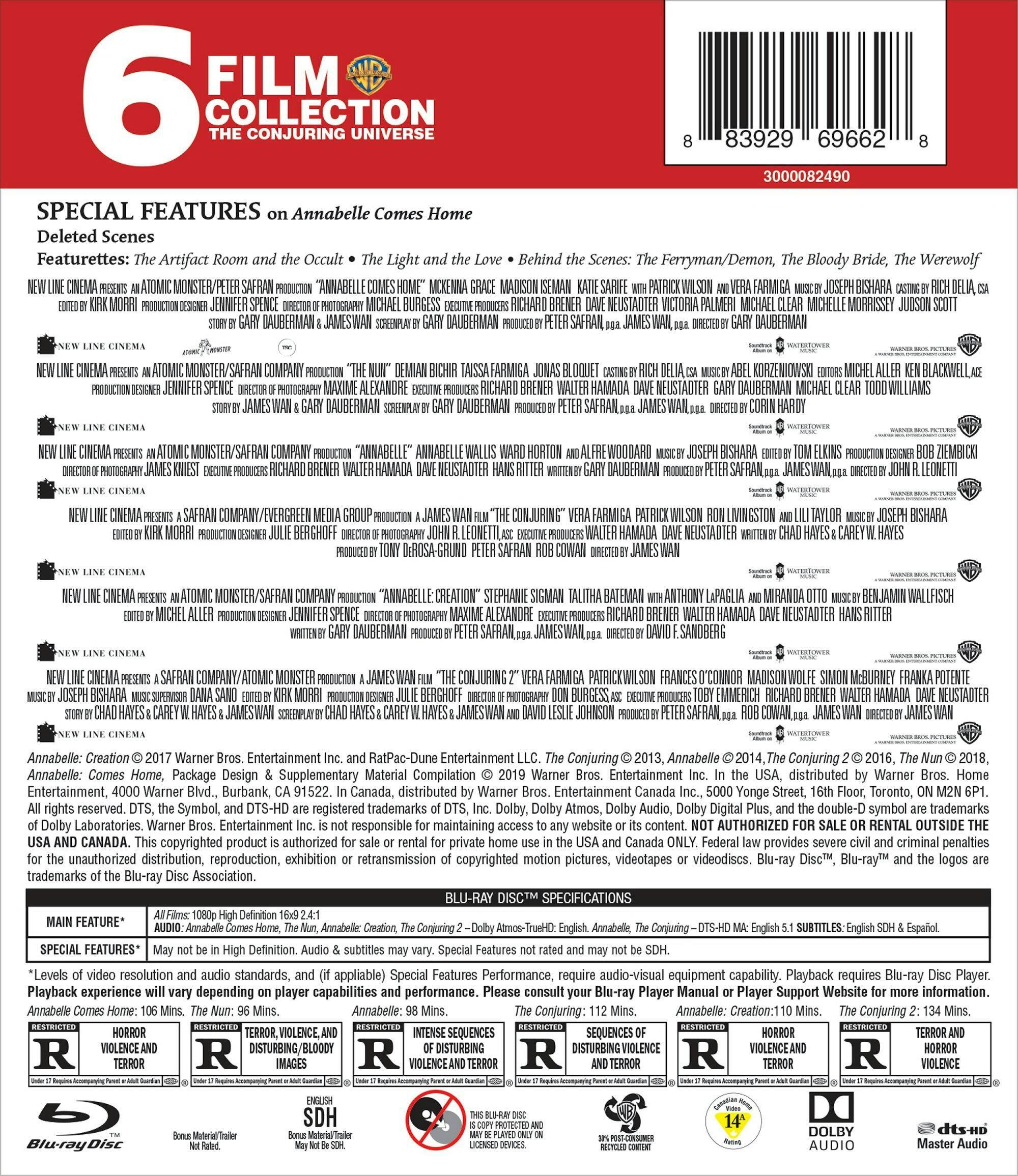 The Conjuring Universe: 6 Film Collection (Box Set) [Blu ray] [Standard ...