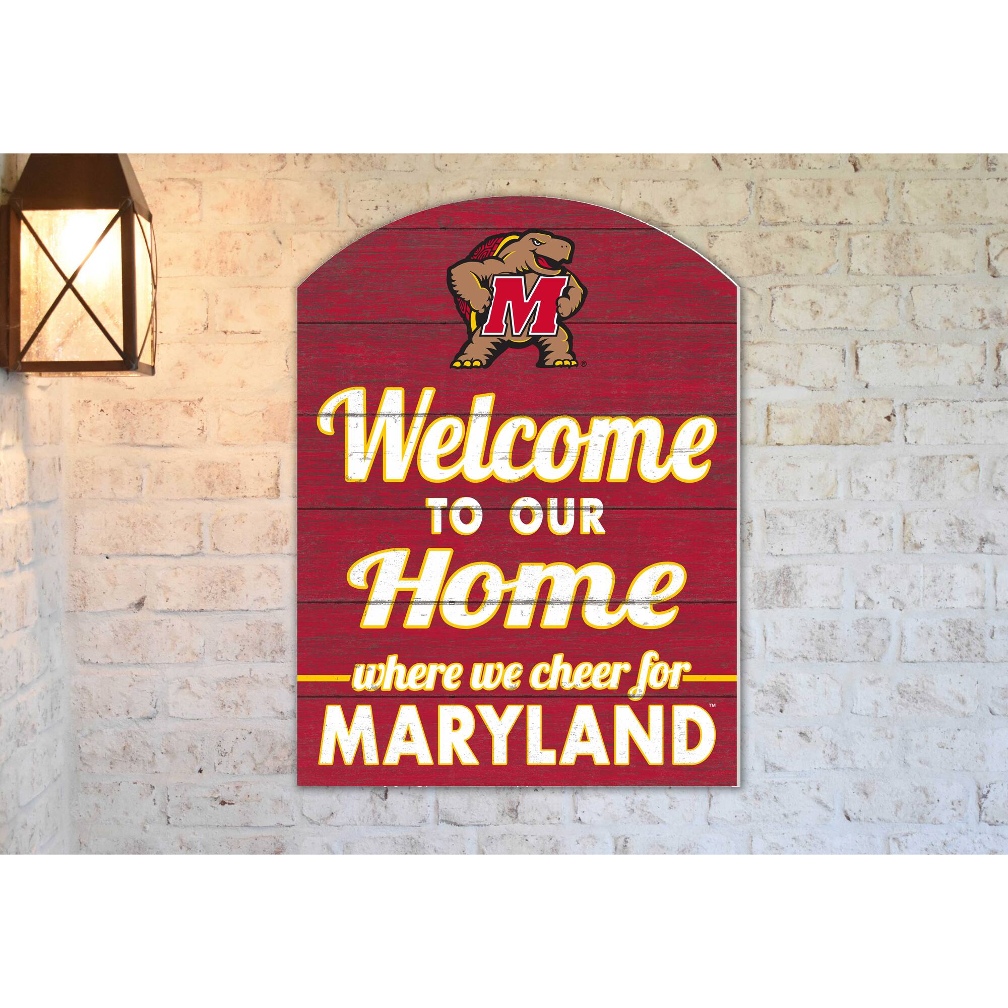 Jardine Maryland Terrapins 16'' x 22'' Marquee Sign Red 4939498 - Best Buy