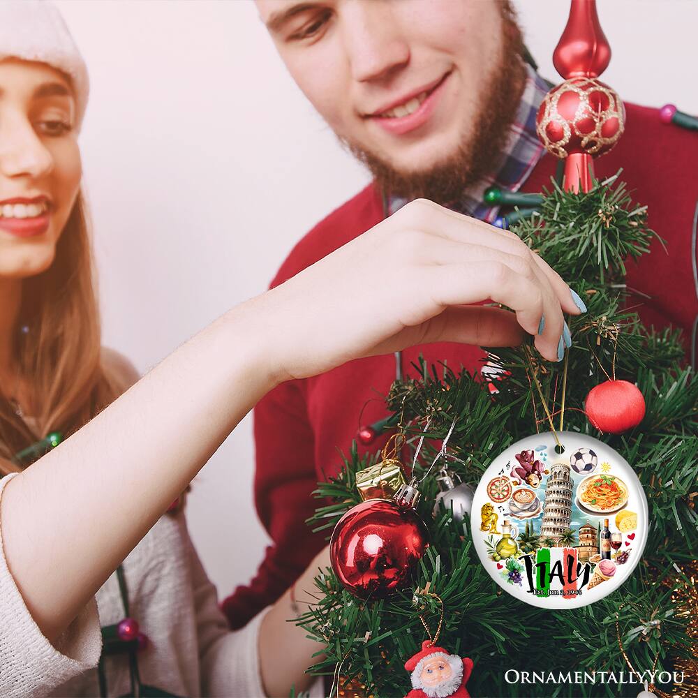 OrnamentallyYou Artistic Italy Landmarks Ornament Italian Souvenir for ...