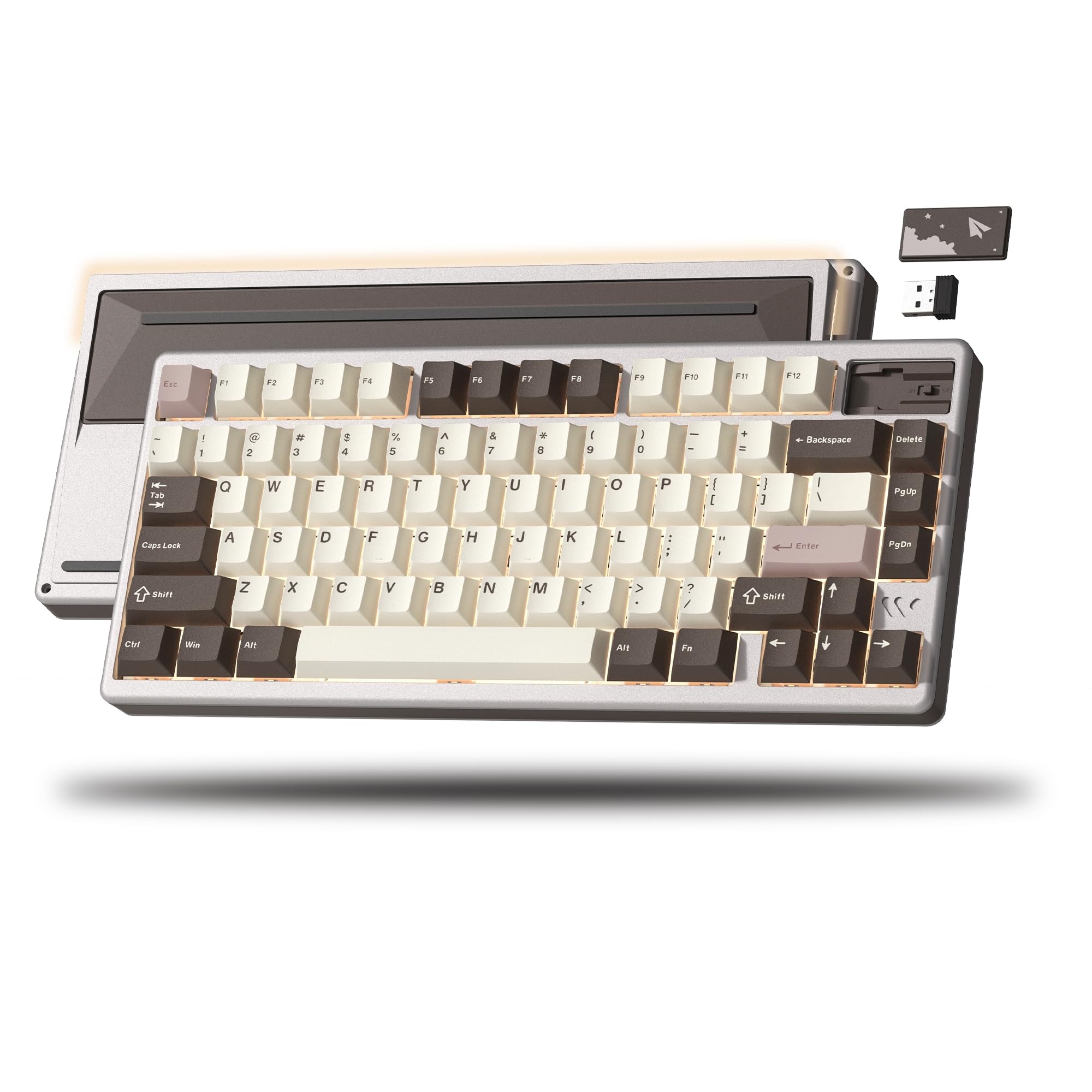 Empire DigiLabs Wireless Mechanical Creamy Gaming Qmk via Cnc Aluminum With Tri mode Key Board ...