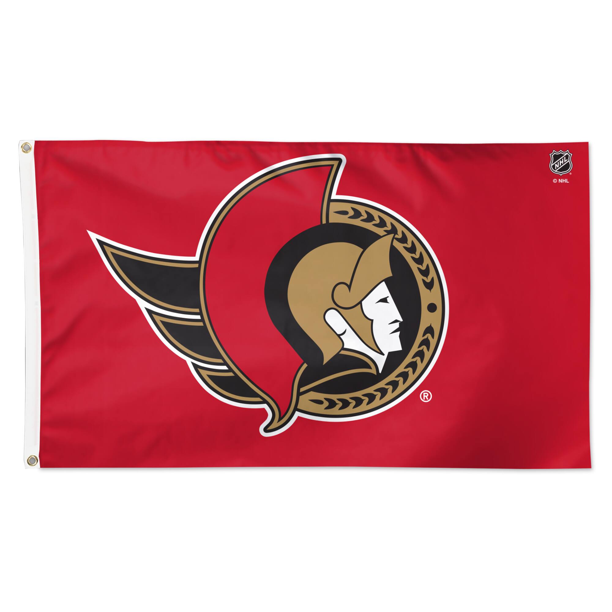 WinCraft Ottawa Senators 3' x 5' Single Sided Deluxe Primary Team Logo ...