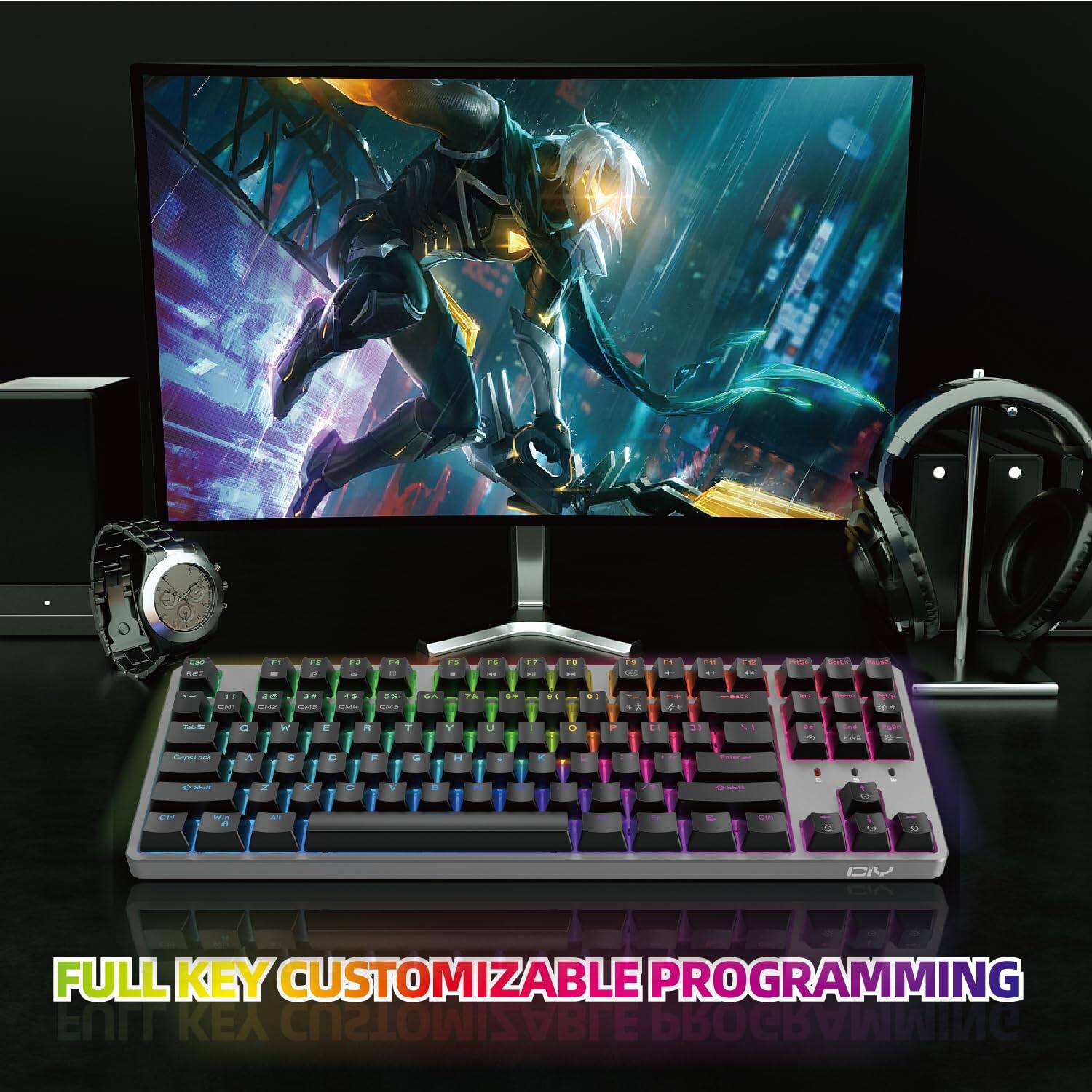 Comfort Essence X77 Hot Swappable Mechanical KeyboardRGB Gaming ...