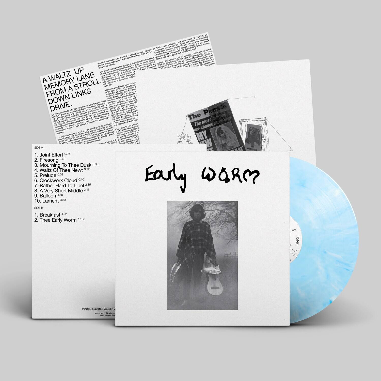 Genesis P Orridge Early Worm Blue VINYL LP - Best Buy