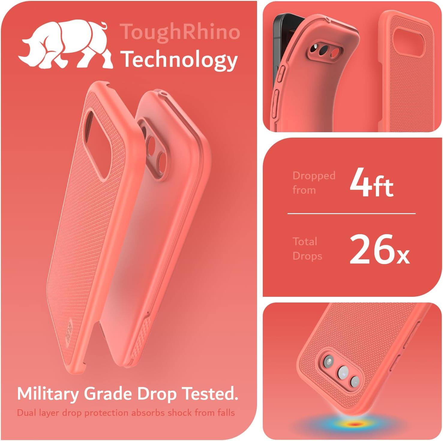 TUDIA MergeGrip Series Dual Layer Phone Case for Google Pixel 10a ...