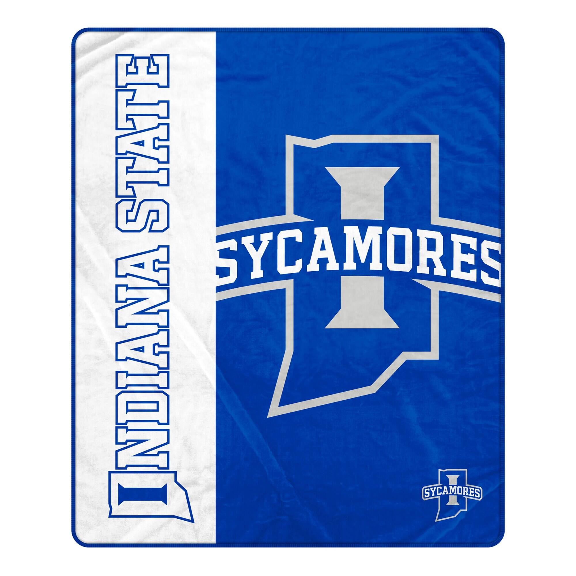 Pegasus Indiana State Sycamores 50" x 60" Endzone Ultra Soft Throw ...