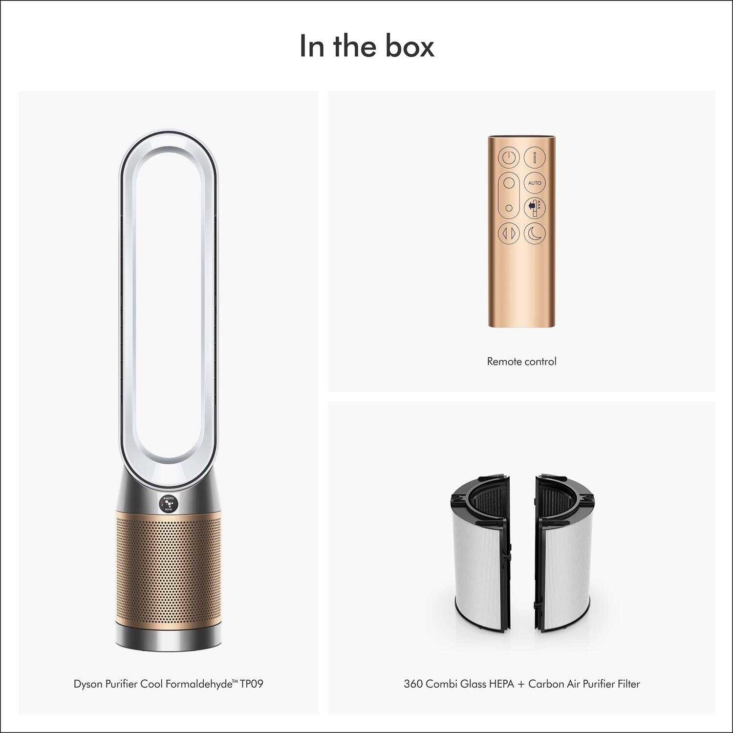 Dyson Purifier Cool Formaldehyde Air Purifier and Fan TP09 White|Gold ...
