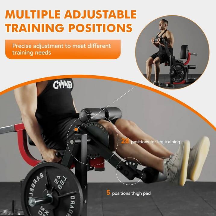 Syedee Adjustable Leg Extension Machine – Seat Leg Extension/Leg Curl ...