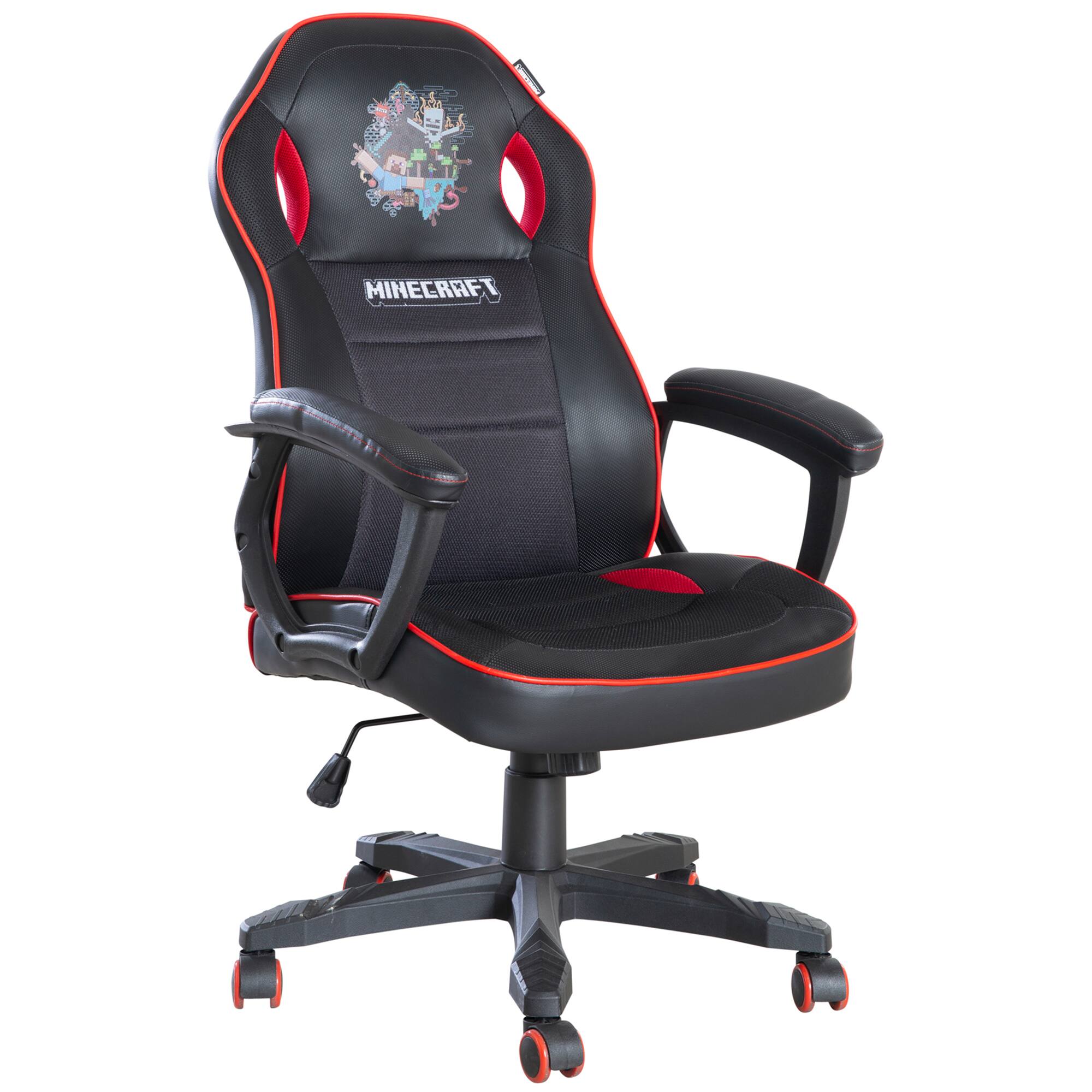 Best Buy: Phoenix Minecraft: Gaming Chair Red & Black G7640340671824