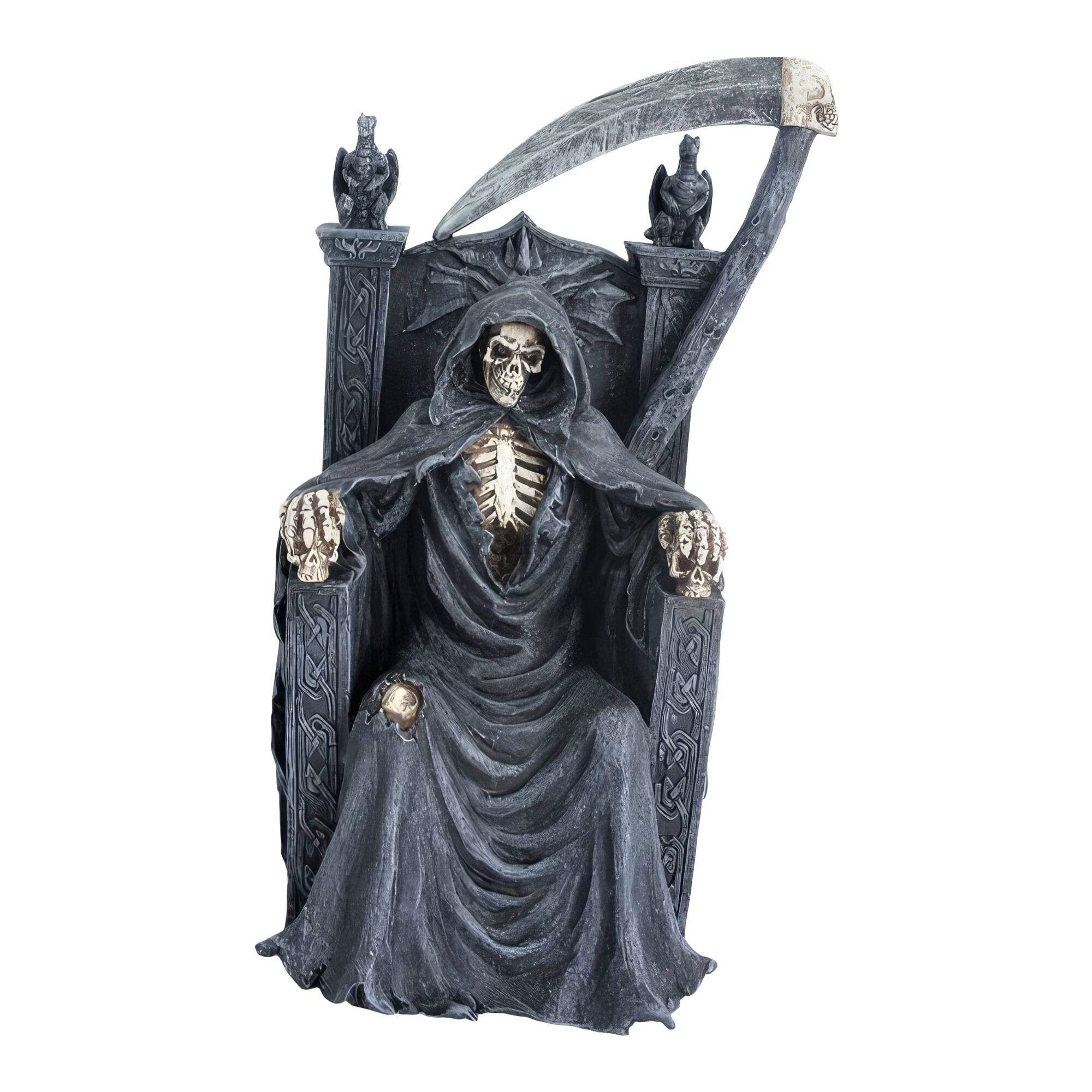 FC Design 11.25"H Grim Reaper in Arm Chair Figurine Computer Desk ...