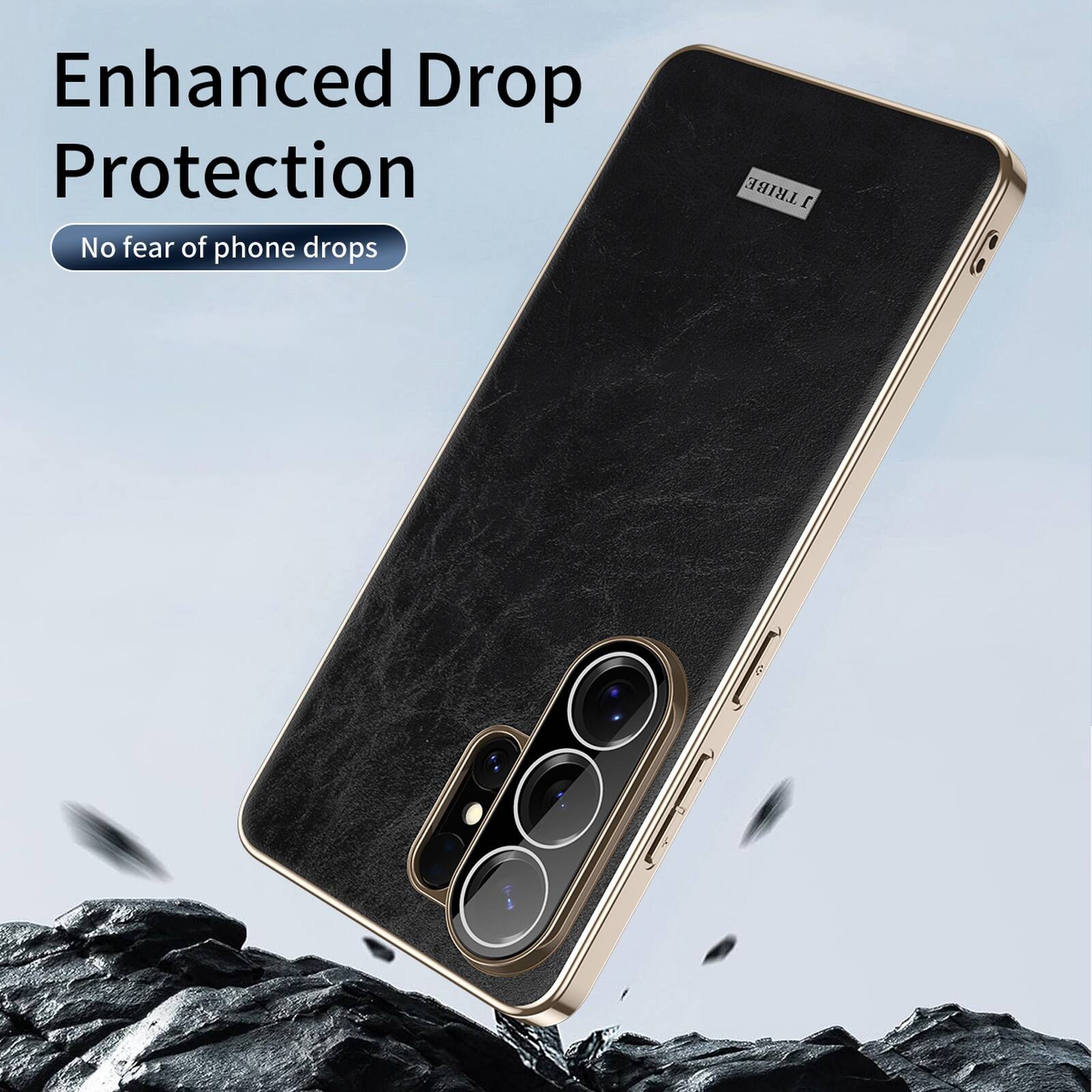 Dteck Faux Leather Texture Case for Samsung Galaxy S26 Ultra ...