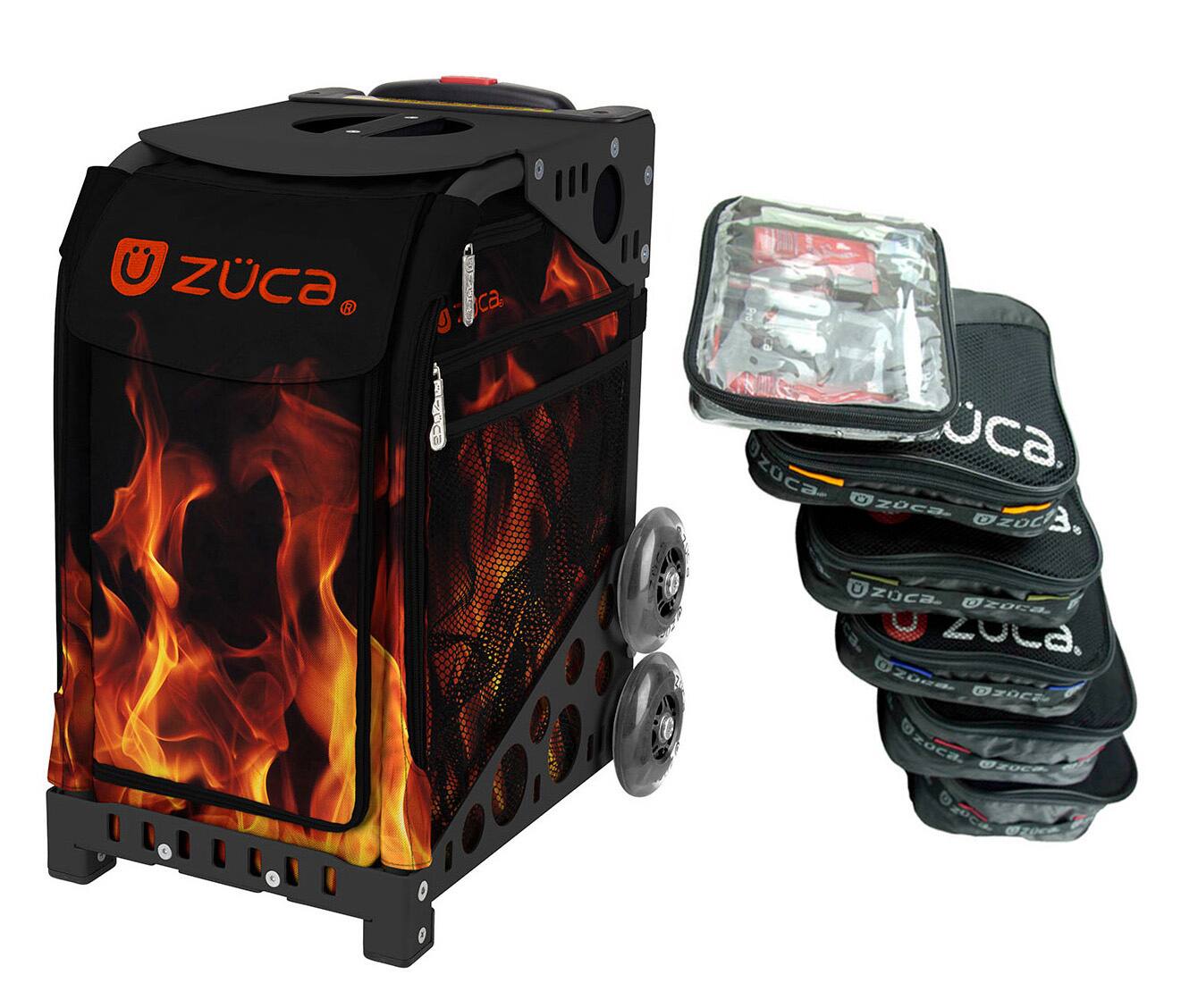 Zuca "Blaze" Sport Insert Bag, Frame w. Flashing Wheels & Packing ...