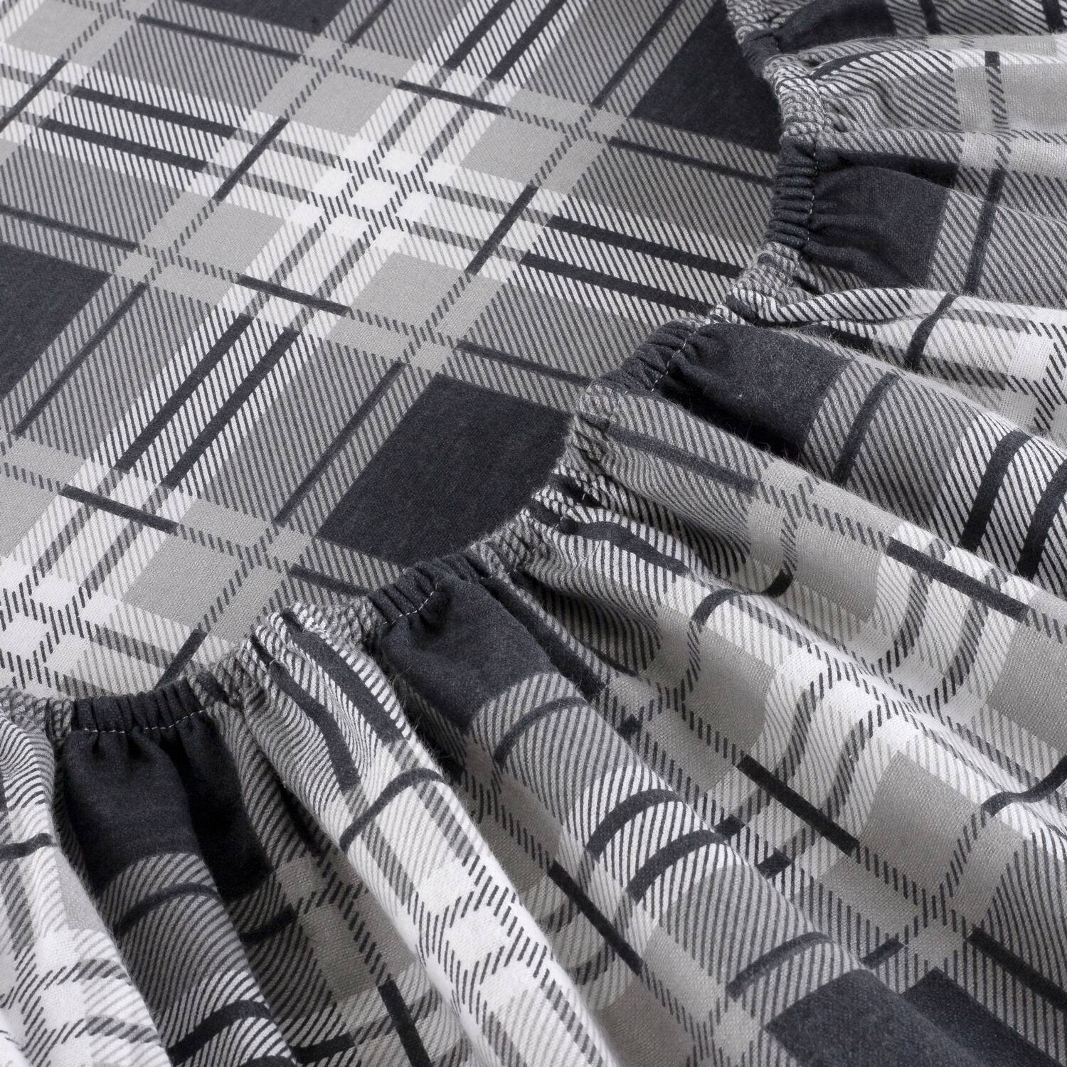 Kathy Ireland 100% Turkish Cotton Flannel Sheet Set Eden Plaid 1296 - Best Buy