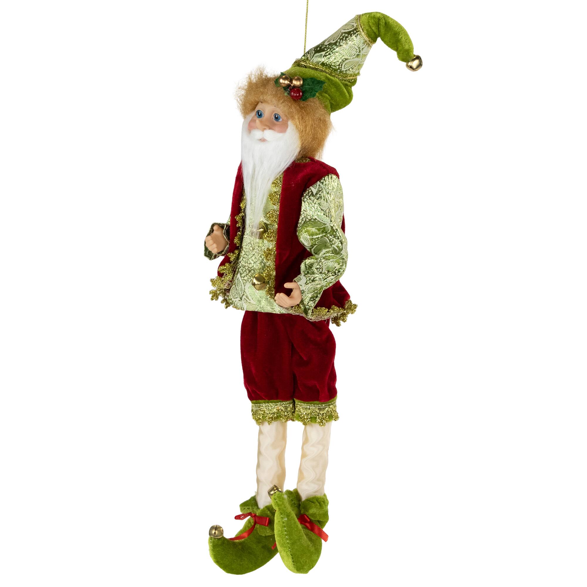 Northlight Poseable Whimsical Elf Christmas Figurine 18" Red 31424484 ...