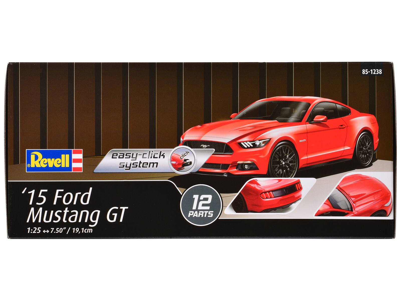 Level 2 Easy Click Model Kit 2015 Ford Mustang GT 1/25 Scale Model by ...