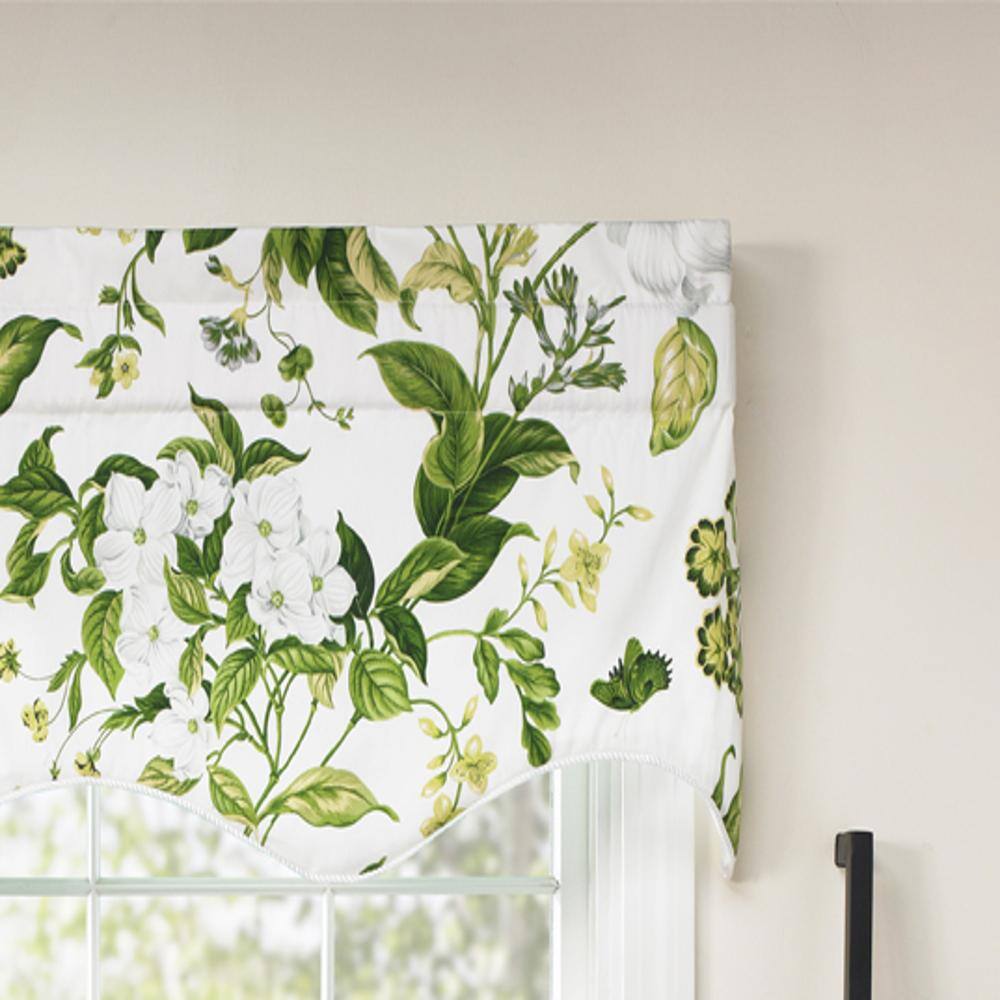 Ellis Curtain Whitfield Lined Scallop 3" Rod Pocket Valances for ...