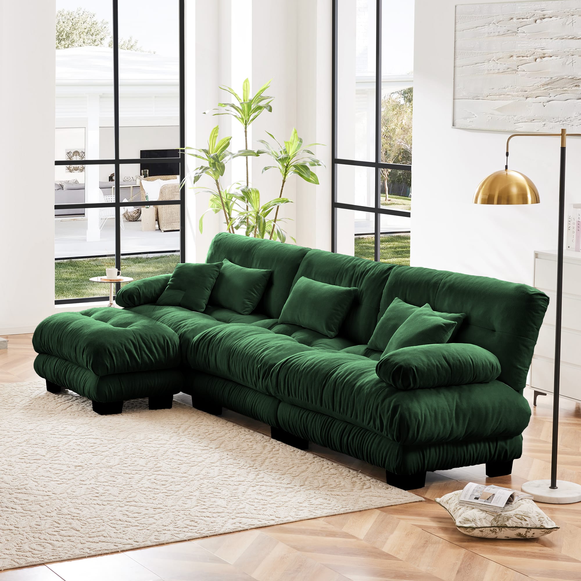 Luxury Aukfa - Modular Sectional - L-Shaped Cloud Couch with ...