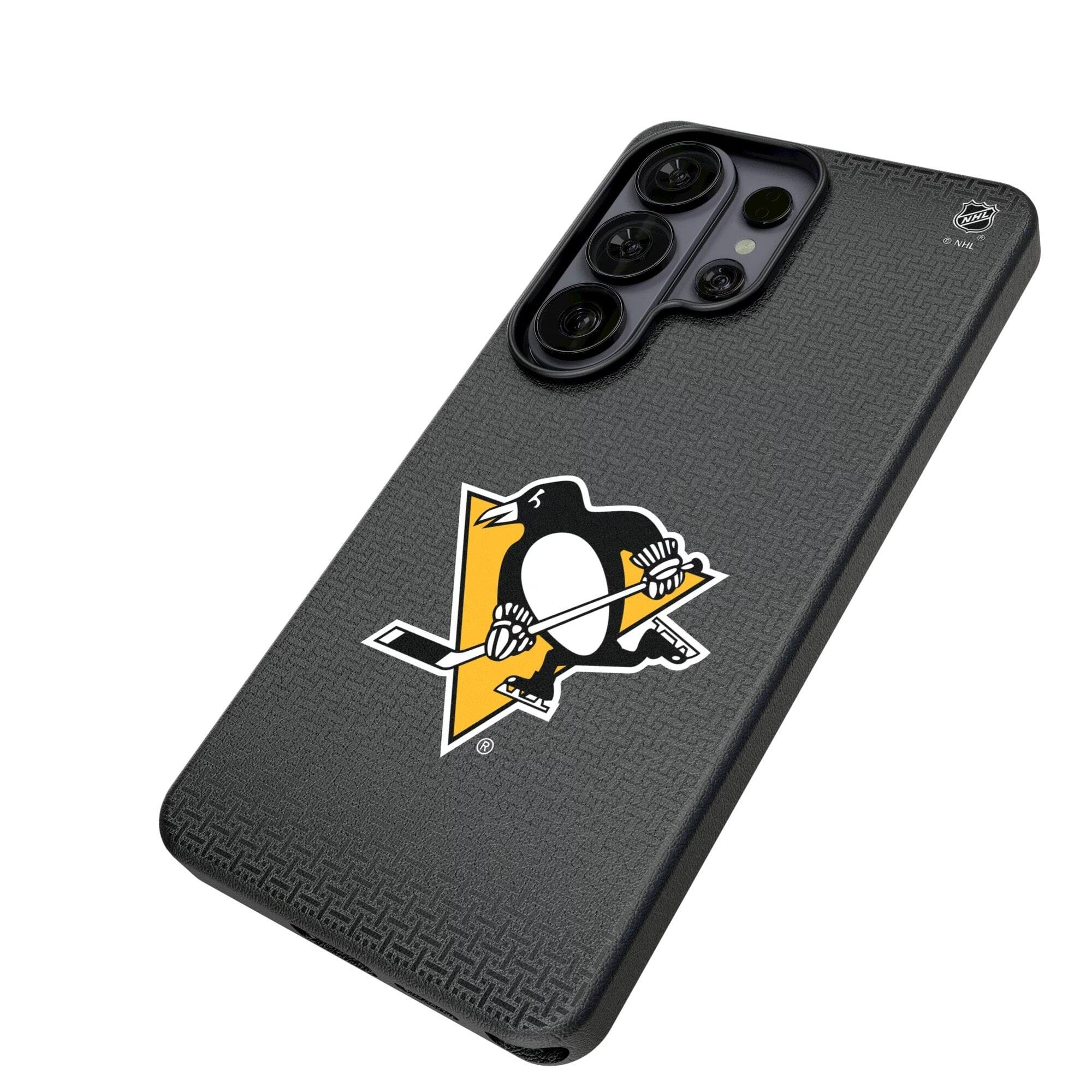 Keyscaper NHL Pittsburgh Penguins Linen Galaxy Magnetic Bump Case S25 ...