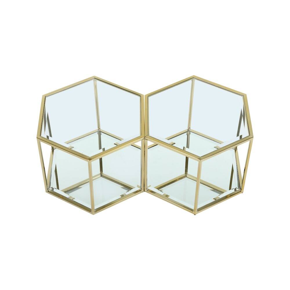 Meridian Furniture Sei Brushed Coffee Table Gold 205-CT-2PC - Best Buy