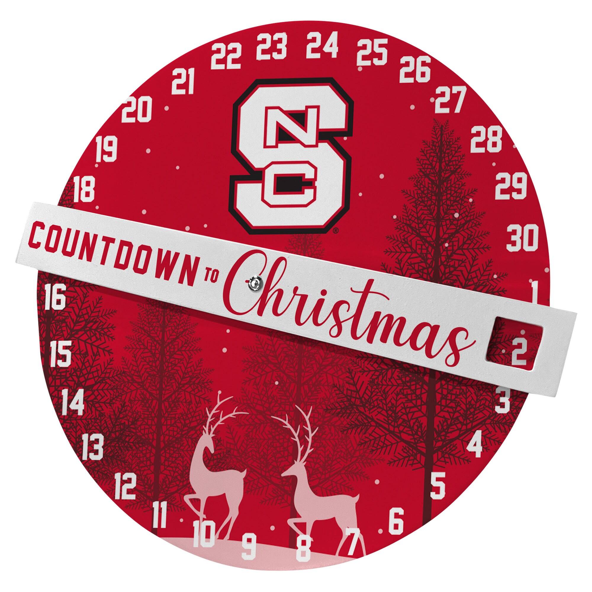 Pegasus NC State Wolfpack Countdown to Christmas Wall Sign Multicolor ...