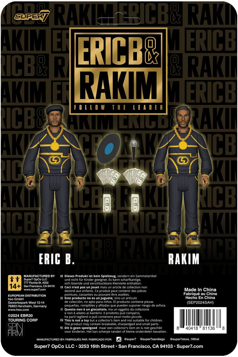 Eric B. & Rakim Super7 Eric B. & Rakim ReAction Figures Wv2 Follow The ...