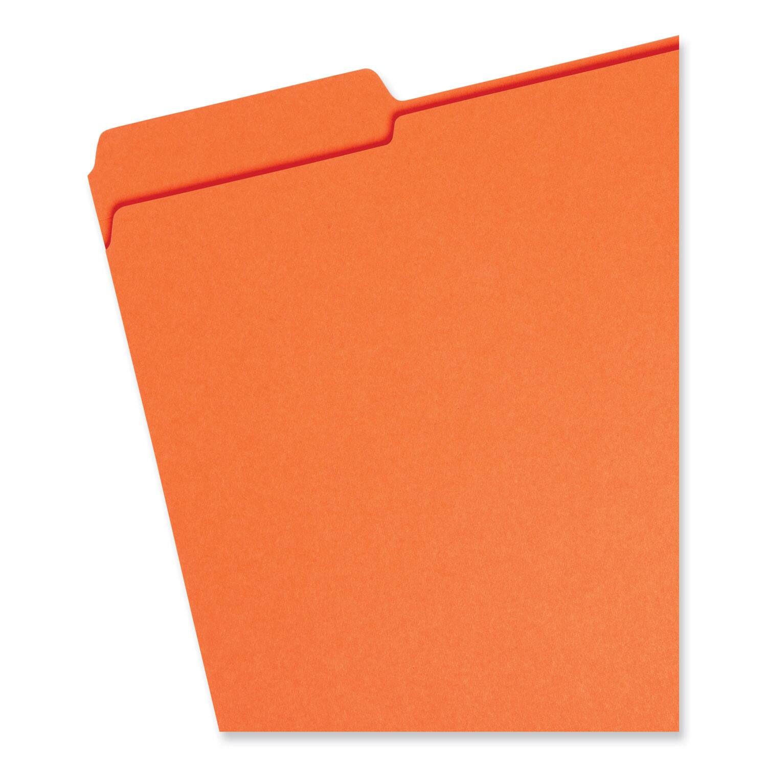 Smead Manufacturing Reinforced Top Tab Colored File Folders, 1/3 Cut ...