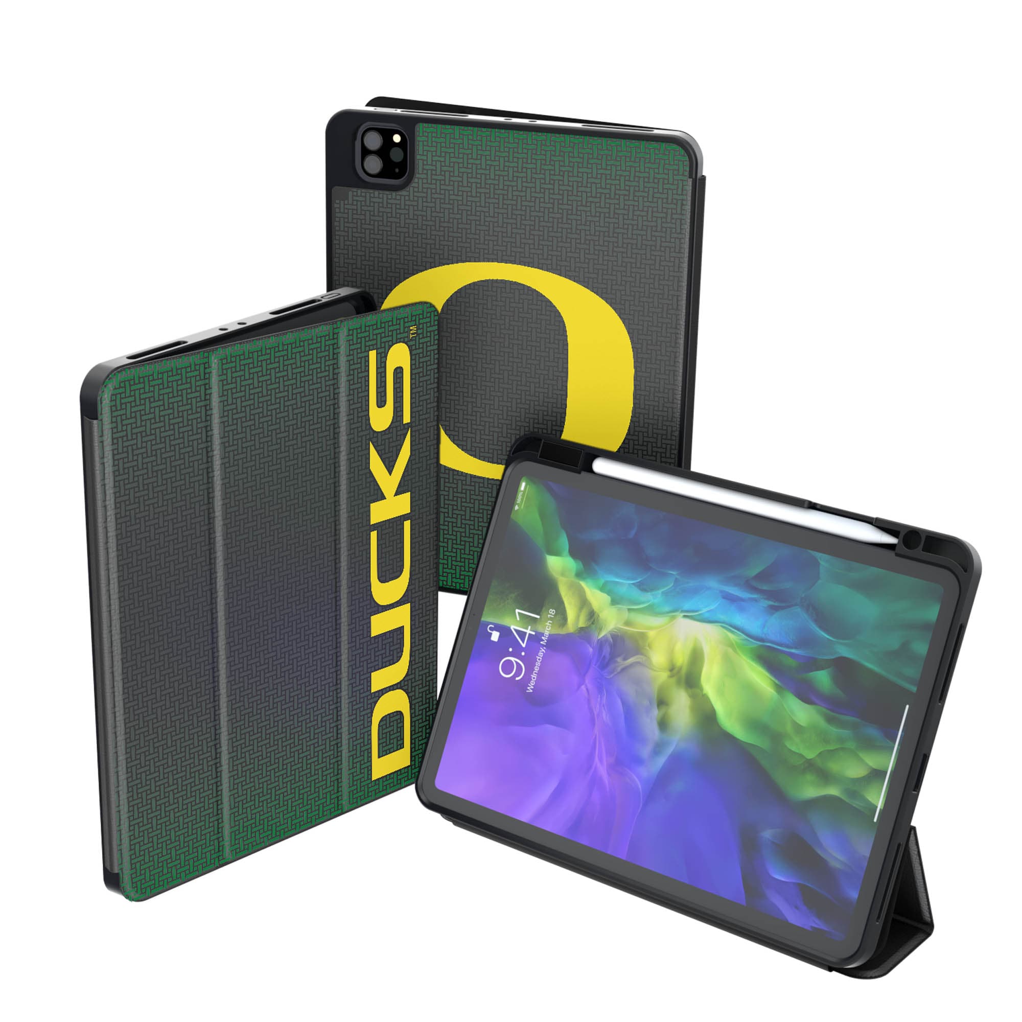 Keyscaper Oregon Ducks iPad Case 13in Air M2 Black 201311948 - Best Buy