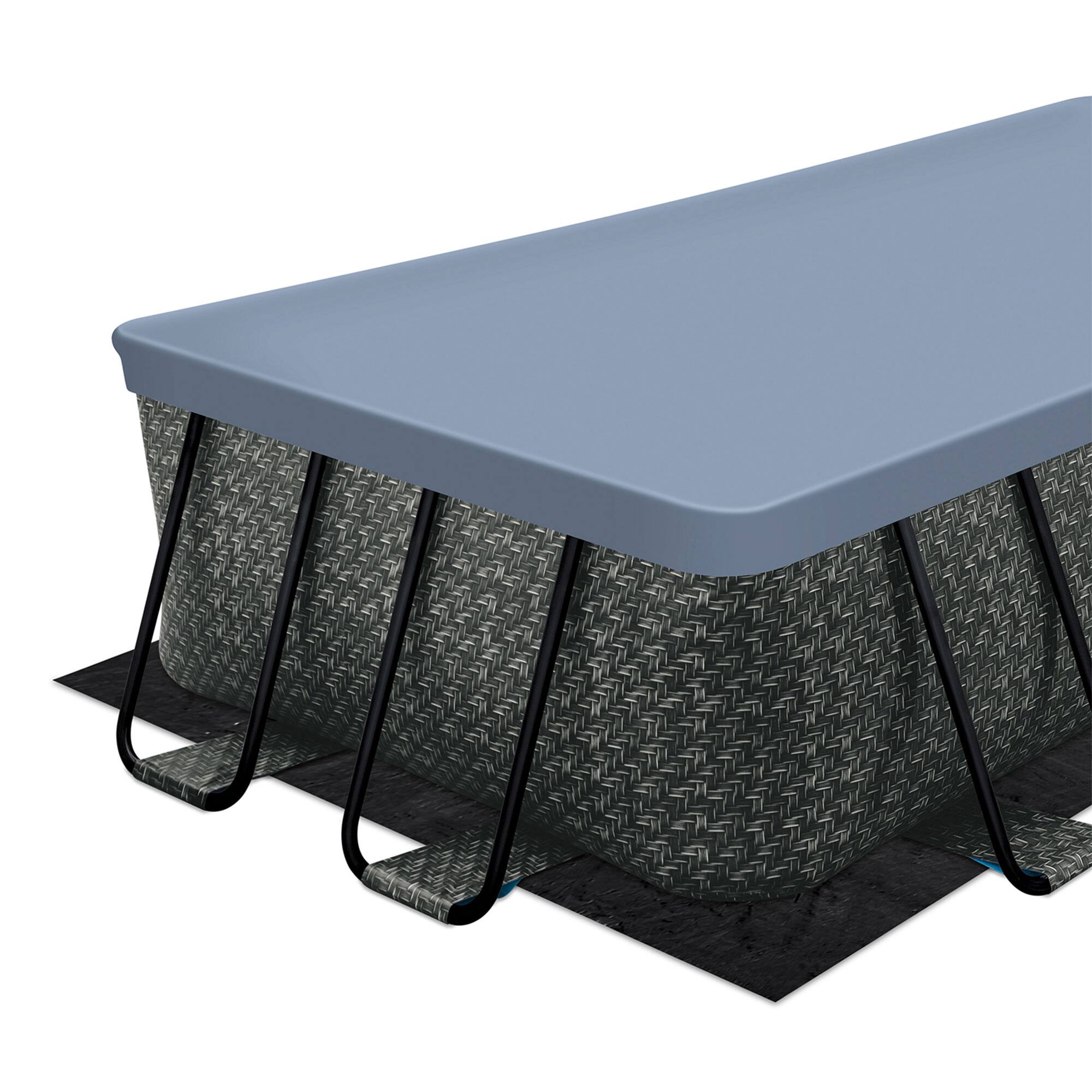 Funsicle 16' x 8' x 42" Oasis Rectangle Outdoor Above Ground Swimming ...