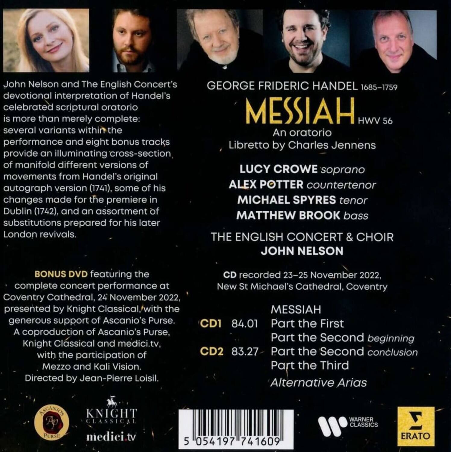 Lisette Oropesa Handel: Messiah (2xCD + Bonus DVD) COMPACT DISCS - Best Buy