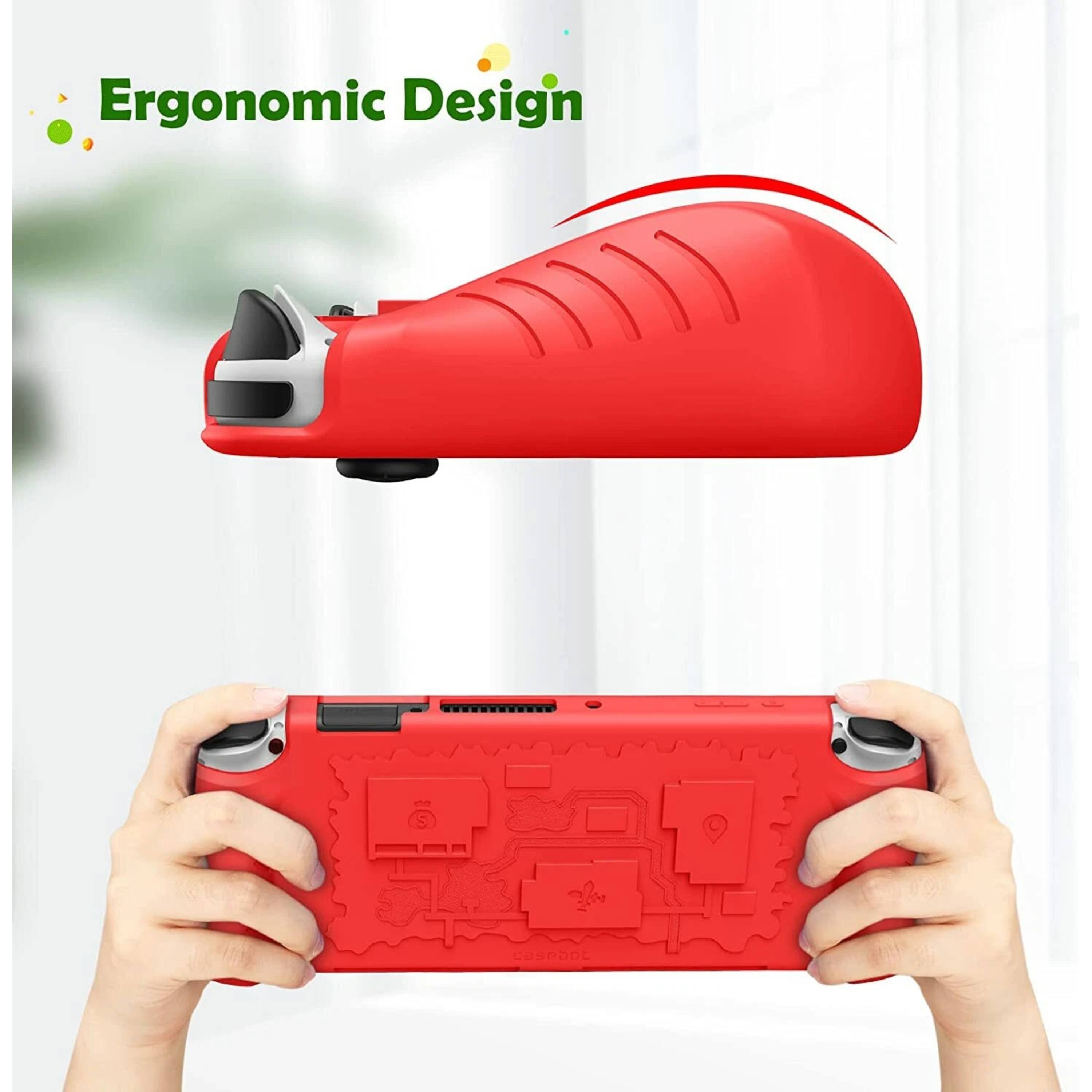 Kitcheniva Durable Silicone Case For Nintendo Switch OLED Model 2021 Shockproof Shell Blue A1065 ...