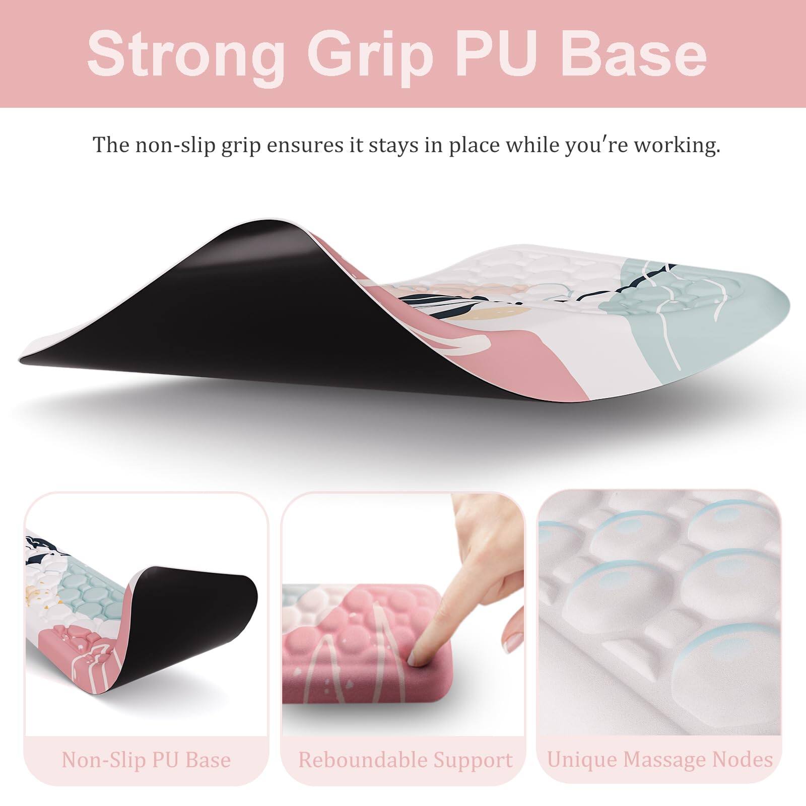 Earthley Blooms Mouse Pad With Wrist Rest And For Computer Office ...