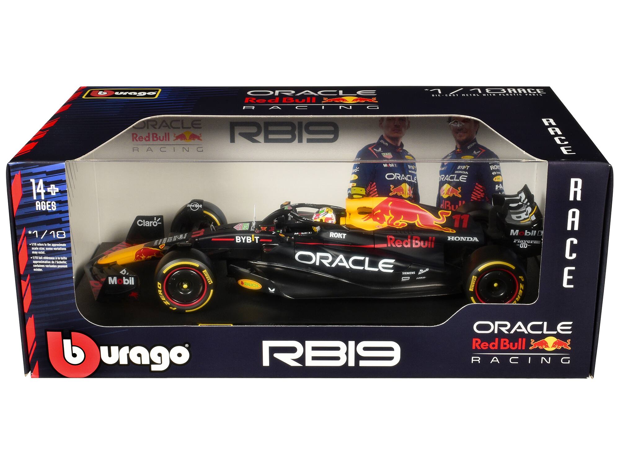 Bburago Red Bull Racing RB19 #11 Sergio Perez "Oracle" Formula One F1 ...