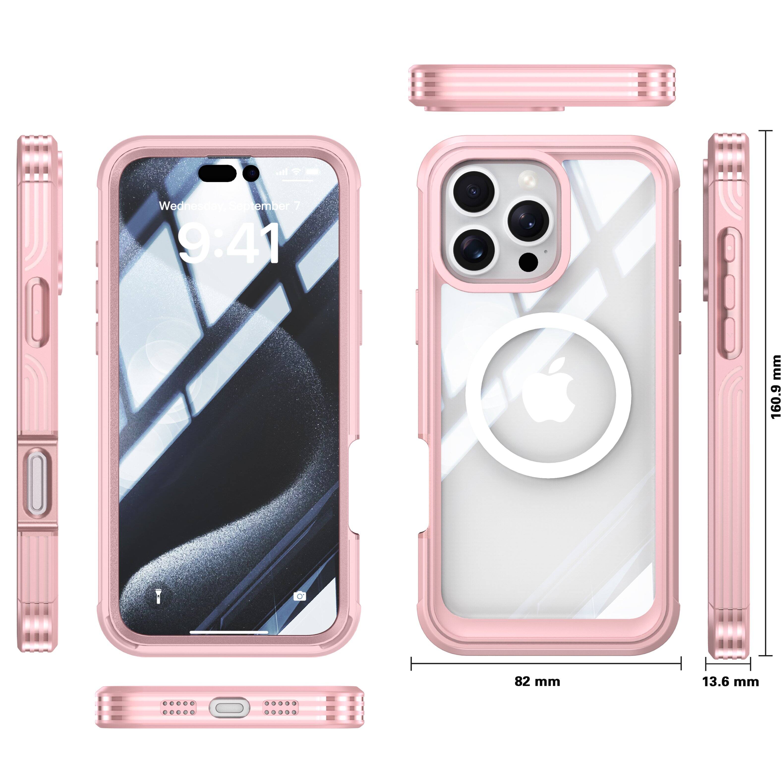 Dteck Full Body Case for Apple iPhone 16 Pro Max with Built in Screen ...