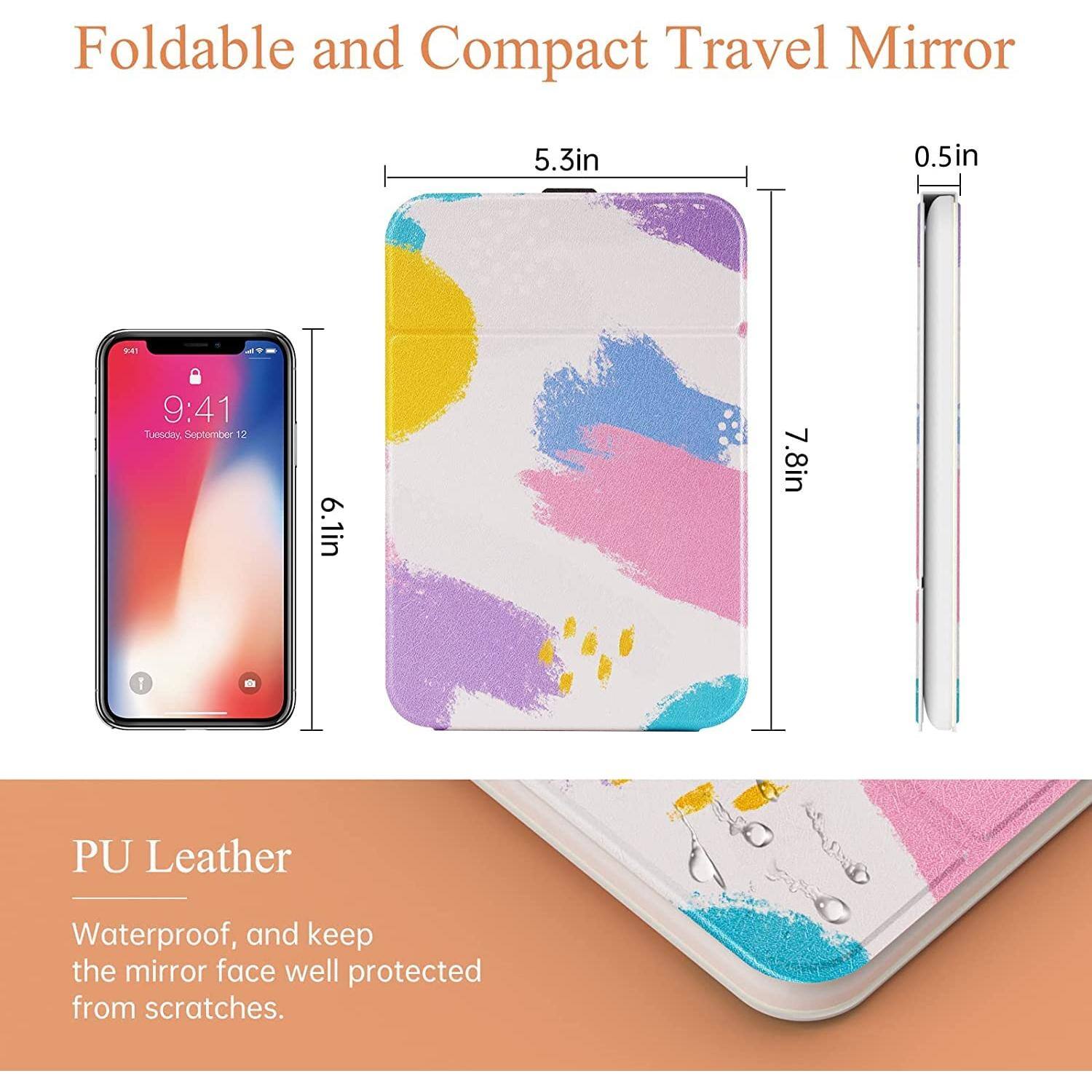 Pacoar Cade Rechargeable Travel Lighted Makeup Vanity Mirror With Pu ...