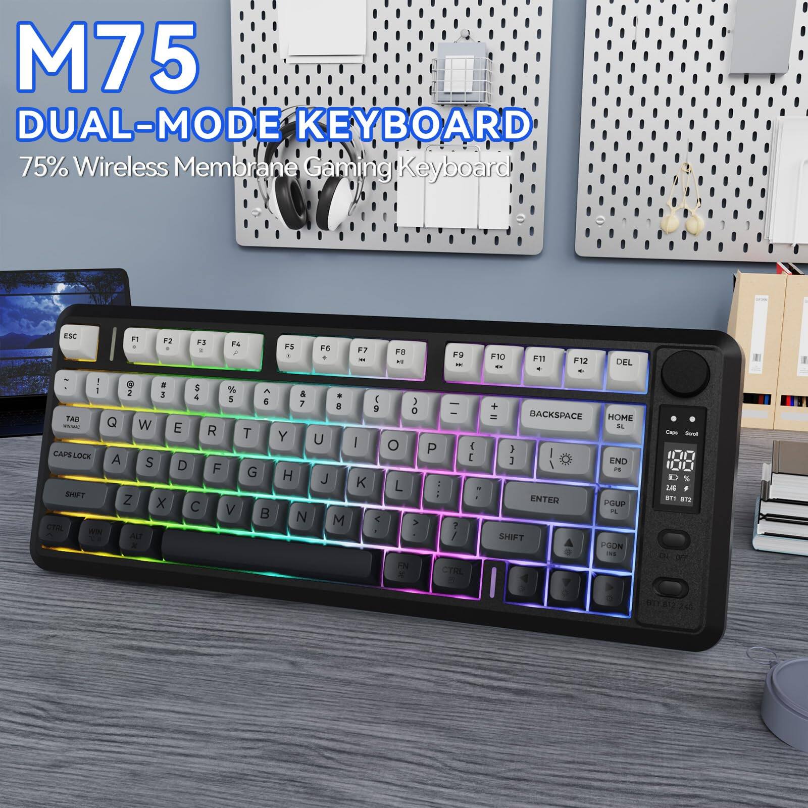 METALTON M75 Rechargeable 2000mah Small But Feel With Smart Display ...