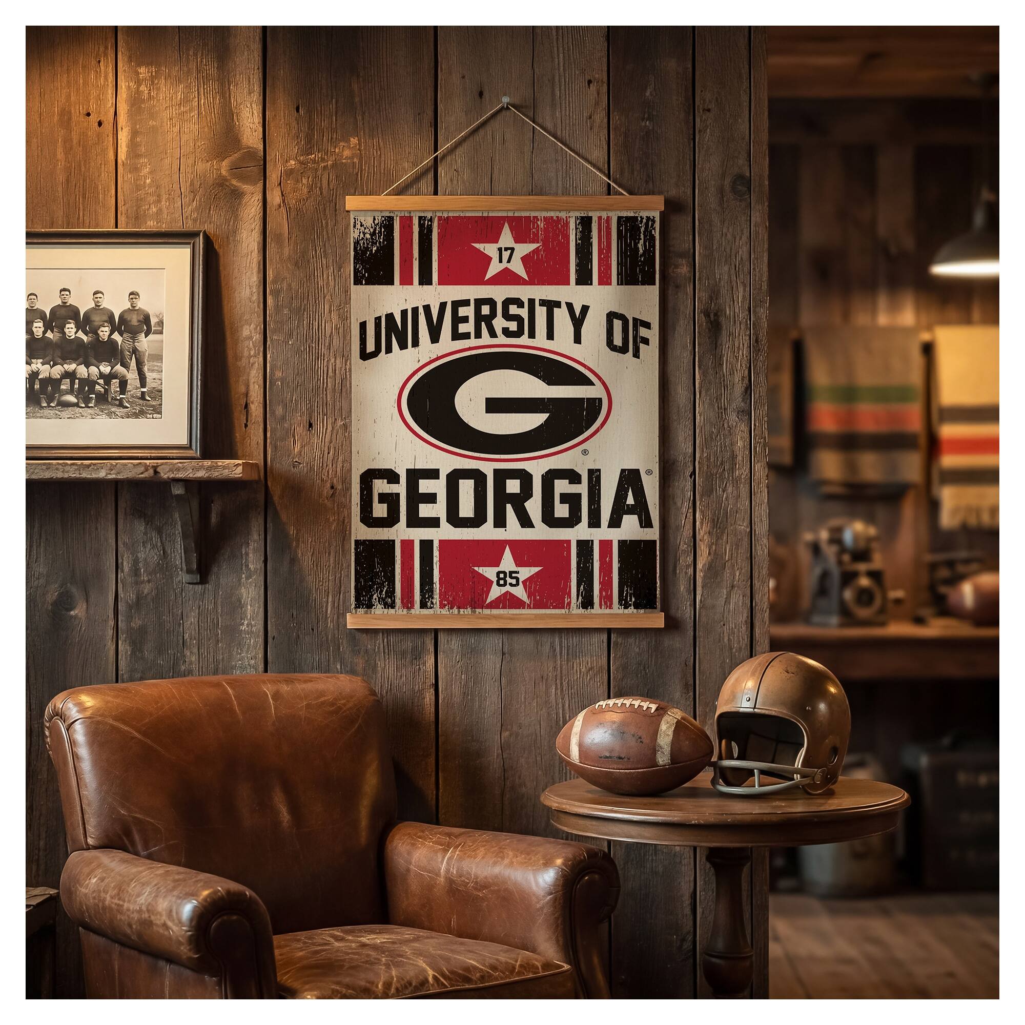Evergreen Enterprises Georgia Bulldogs 24" x 36" Antique Style Canvas ...