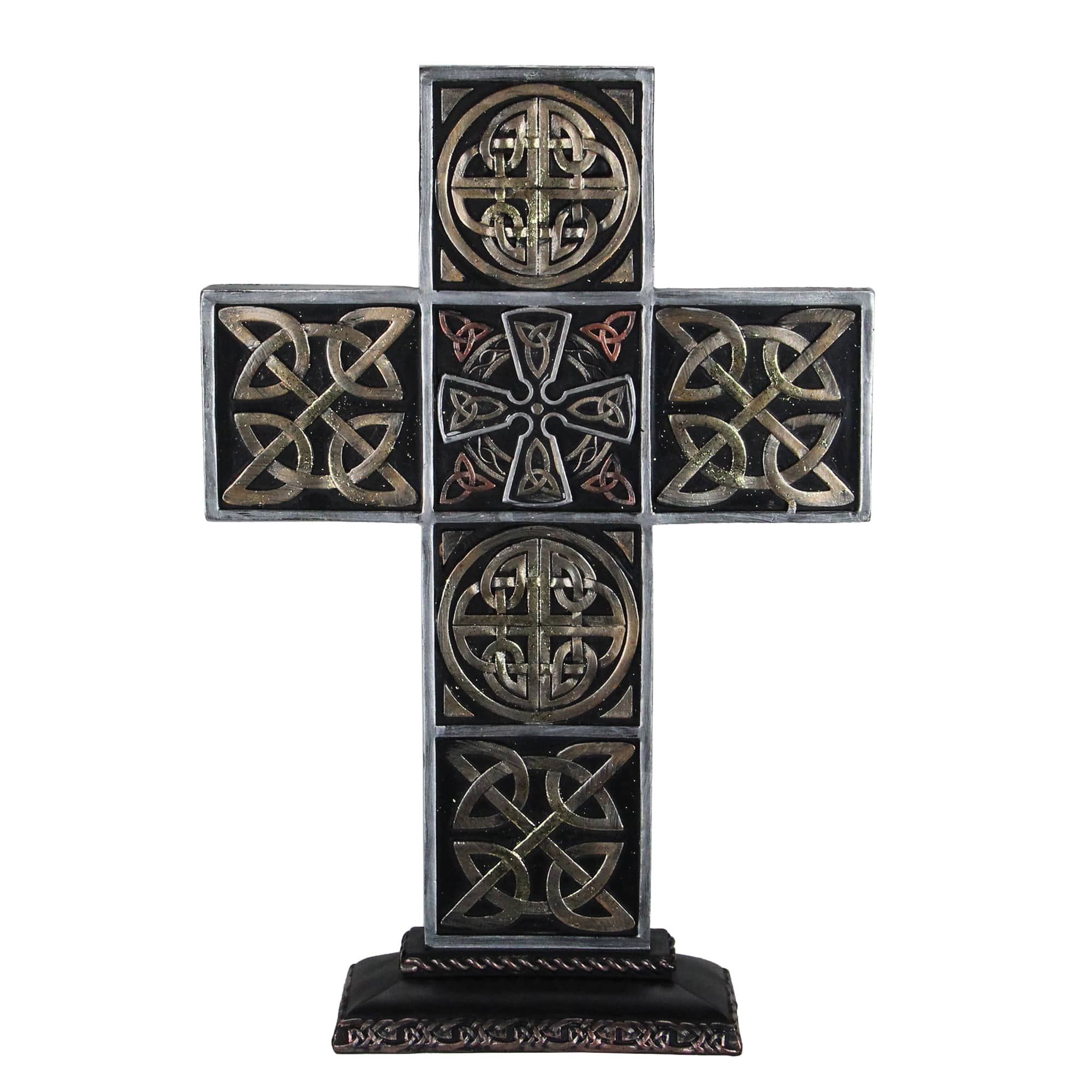 Roman 13" and Brown Celtic Knot Cross Tabletop - Black 33378013 - buy ...