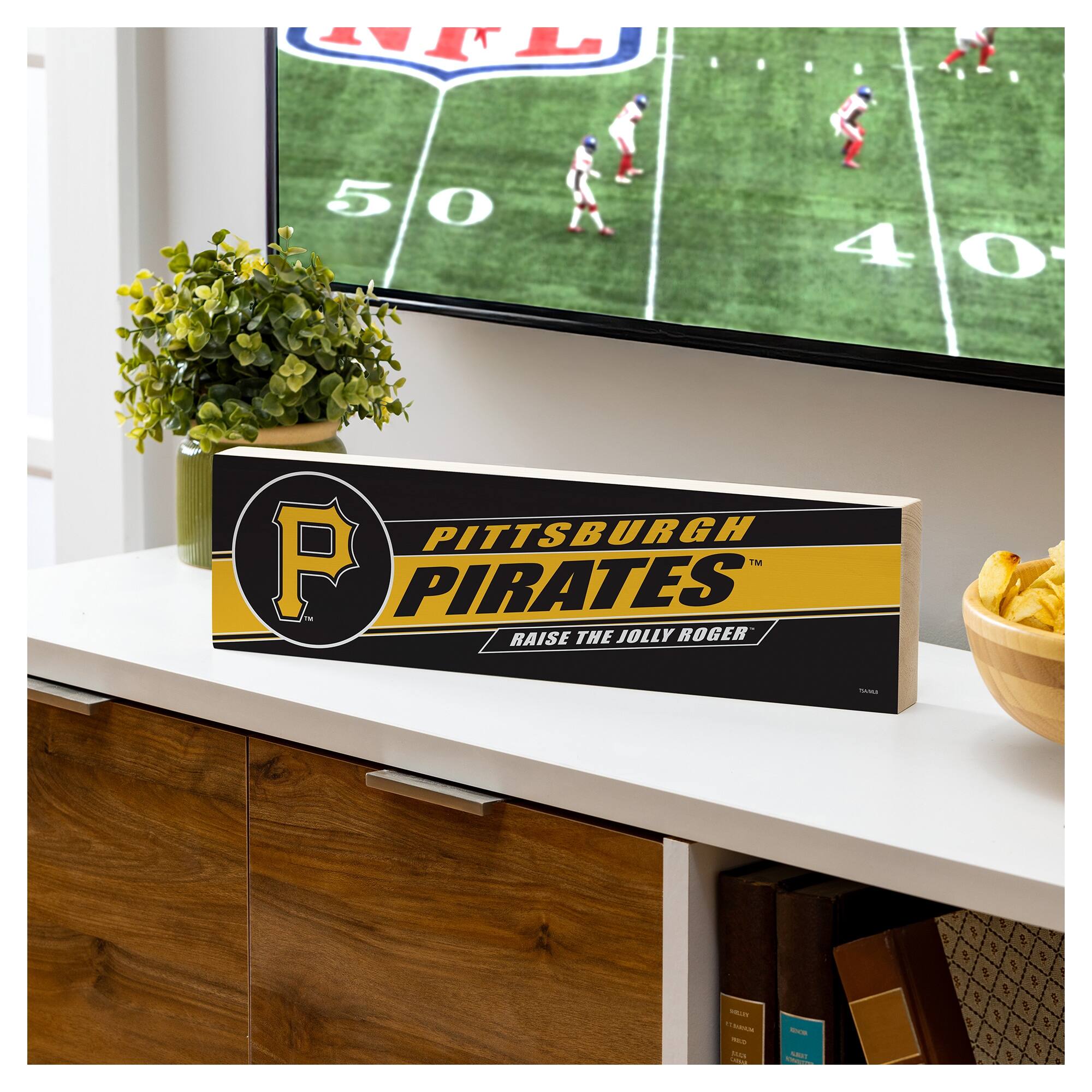 Evergreen Enterprises Pittsburgh Pirates 5" x 18" Shadow Logo Wood ...